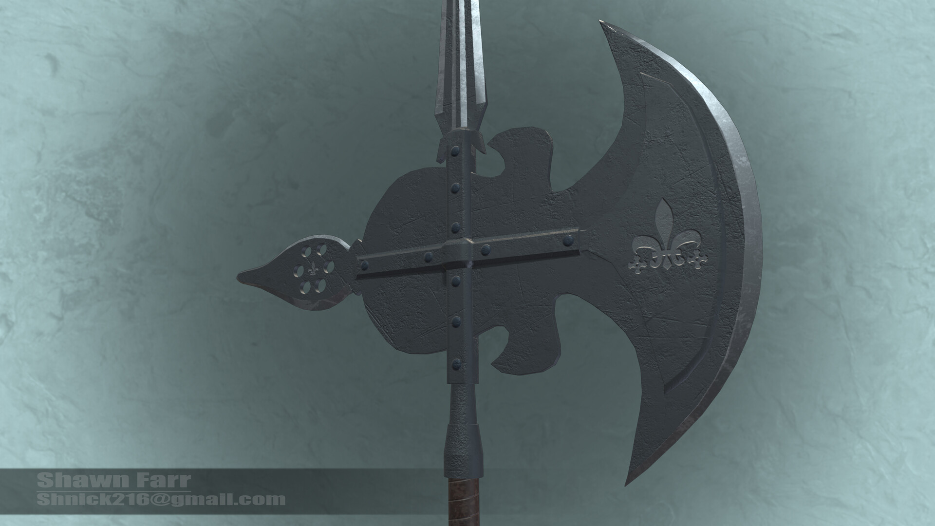 ArtStation - Medieval Halberd Project Breakdown