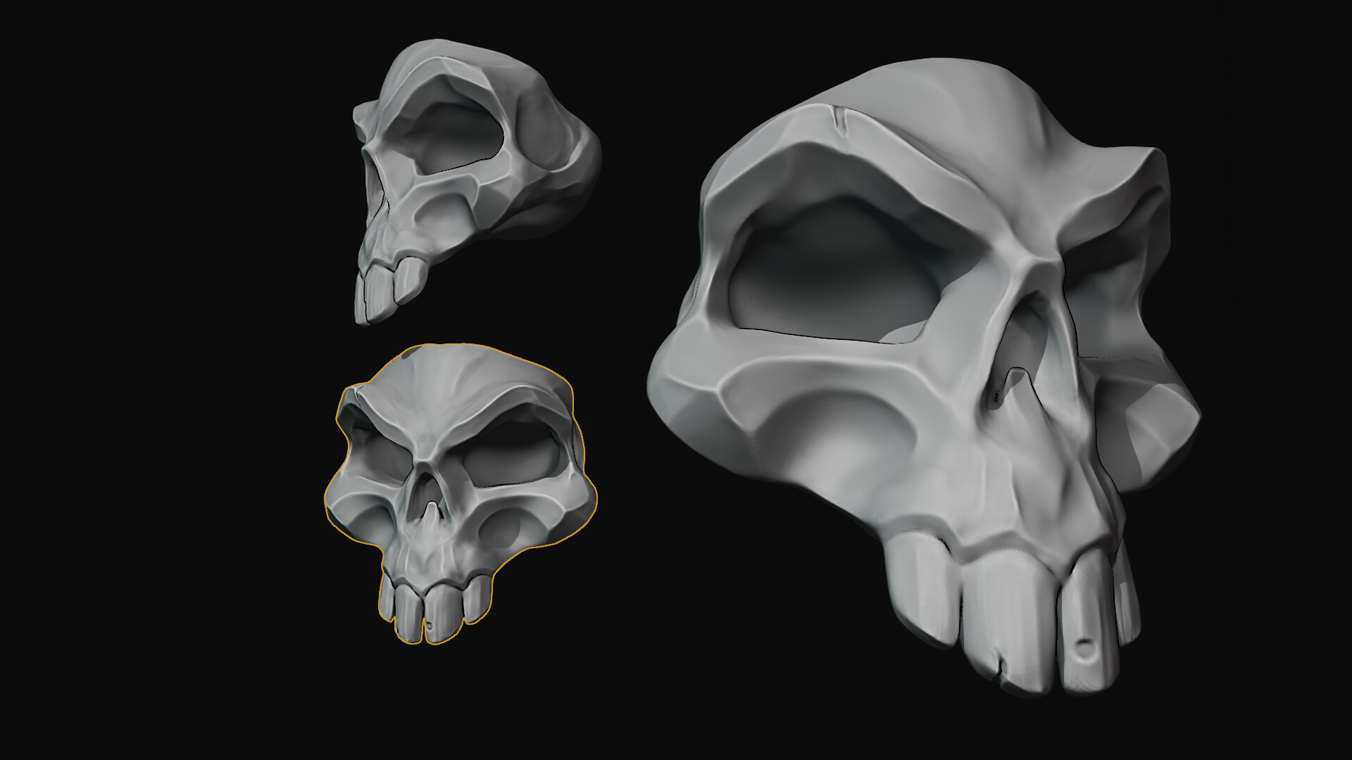 ArtStation - Human skull
