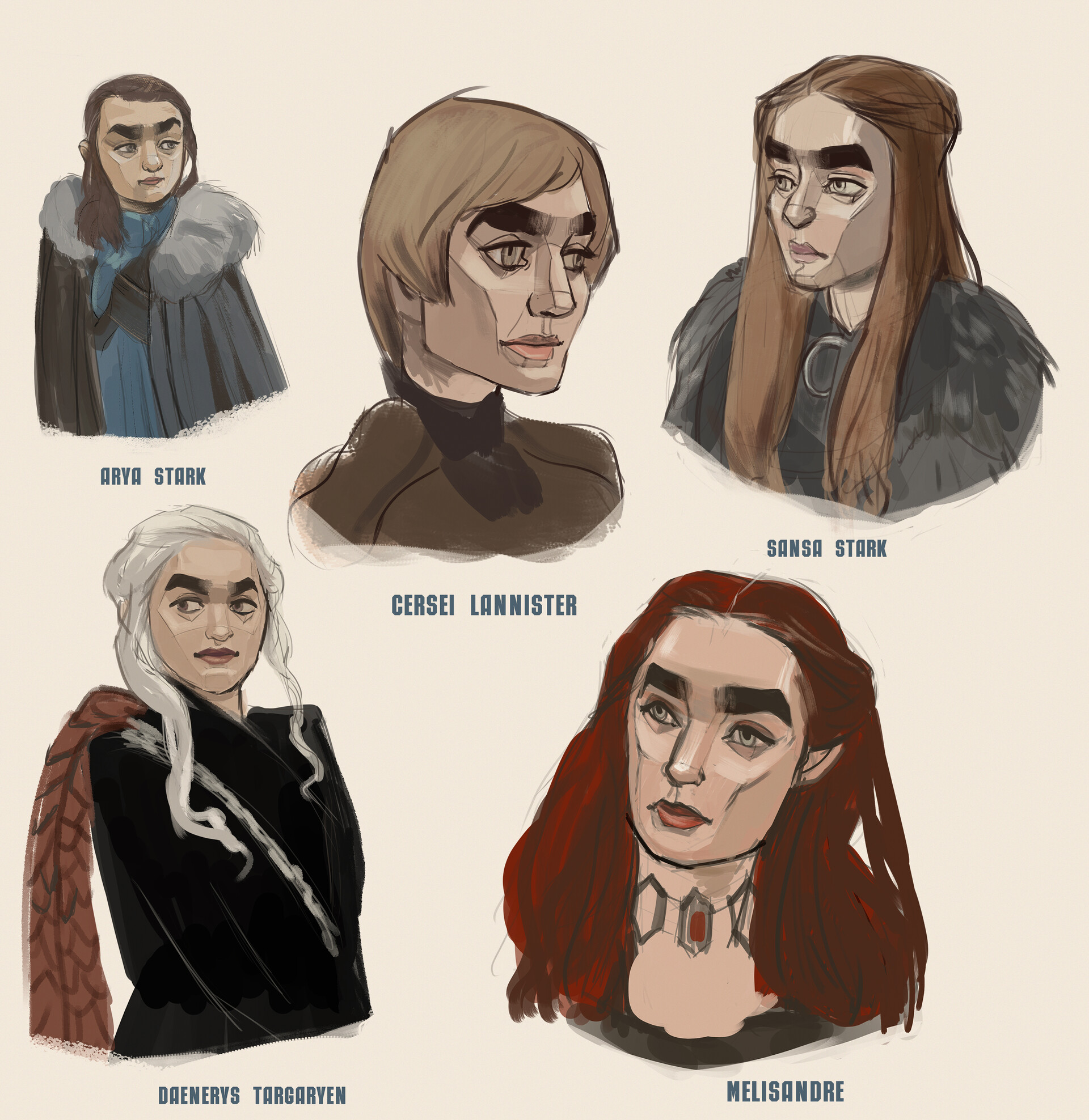 ArtStation - Women of Westeros (fanart)