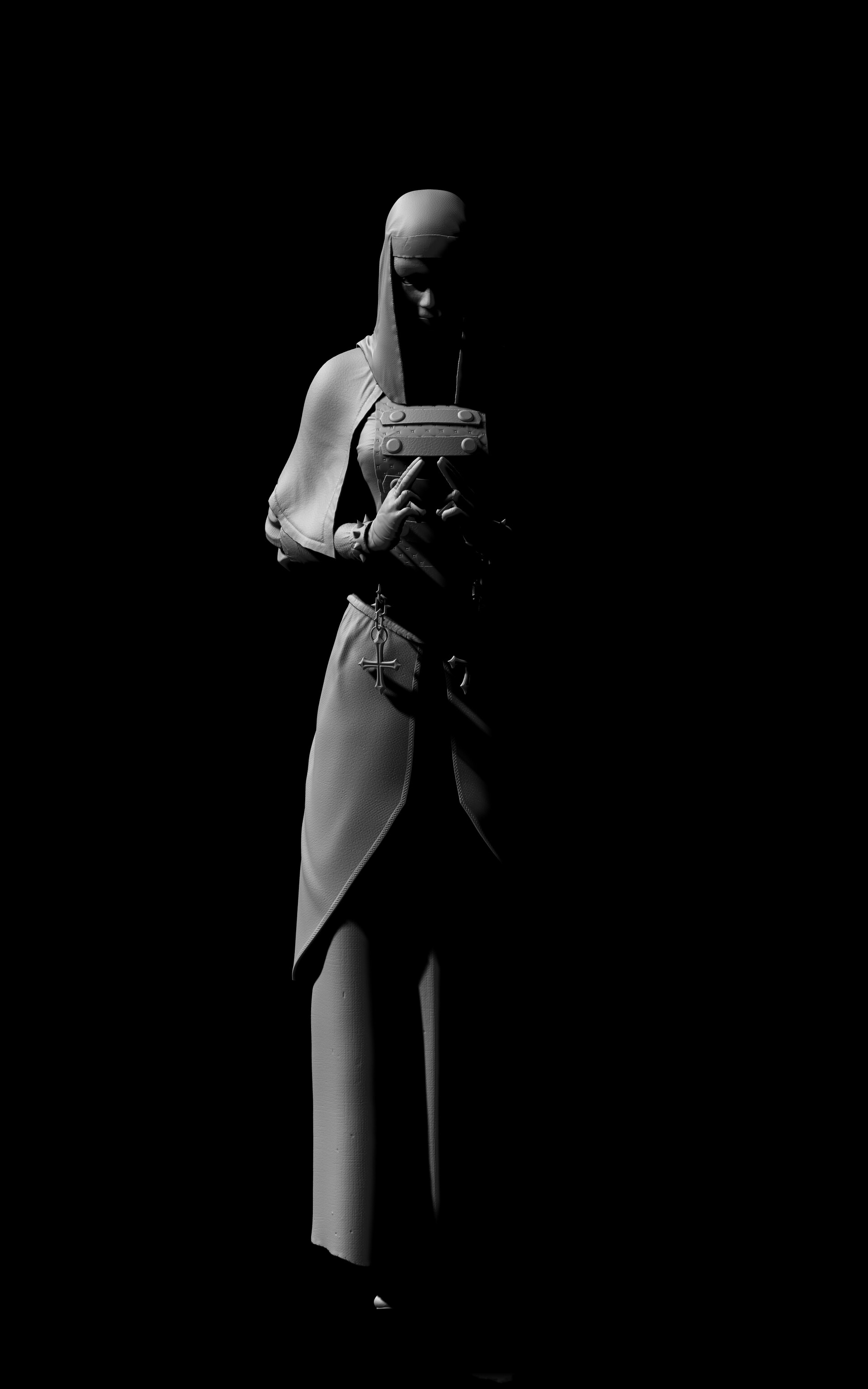 ArtStation - 3D Model of a Nun