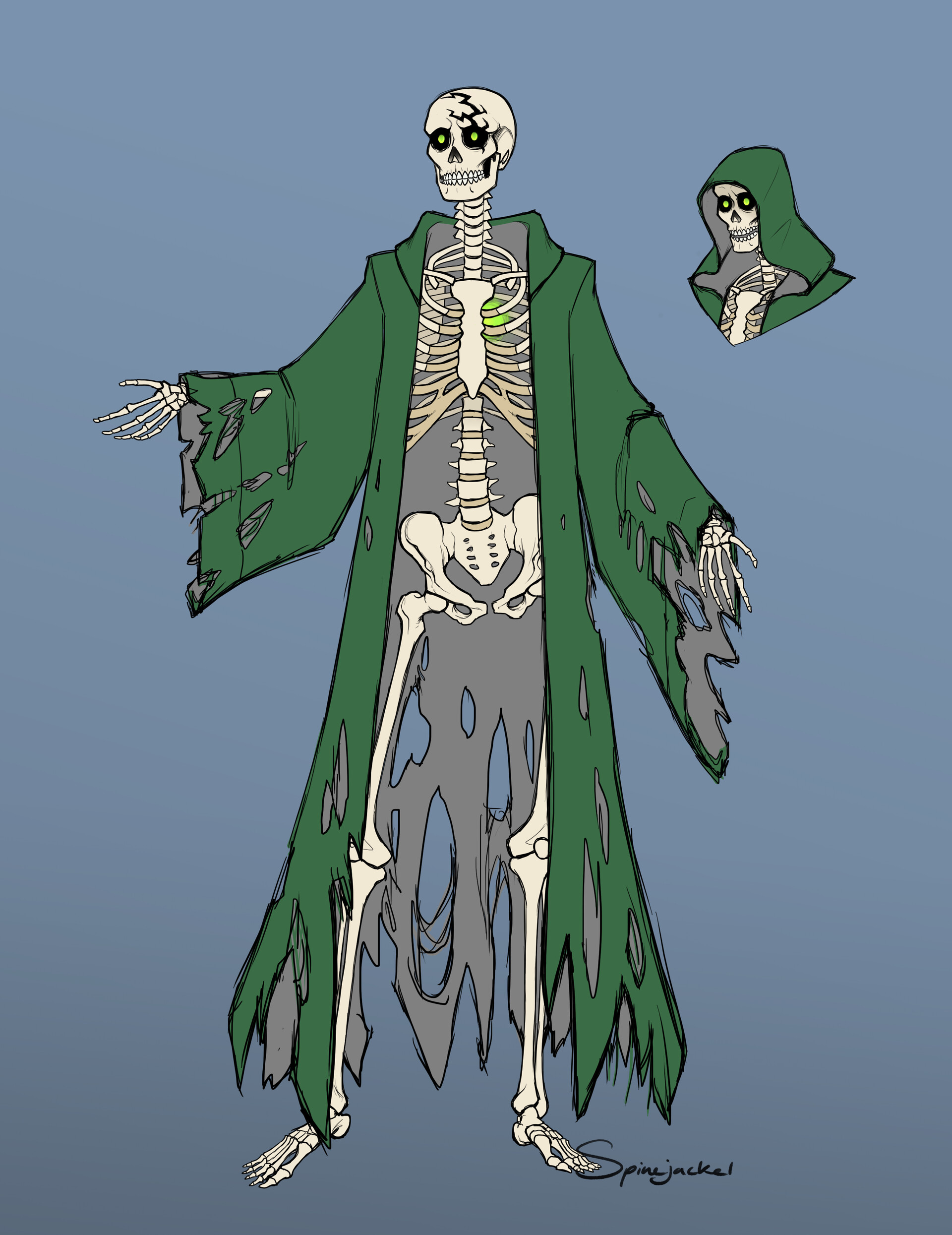 ArtStation - Commission: Skeleton Character