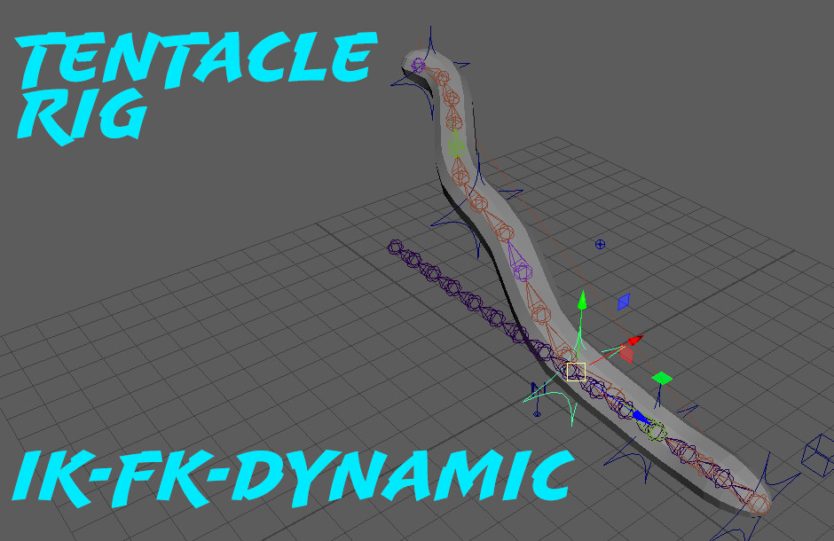 ArtStation - Tentacle Rig - IK - FK - DYNAMIC