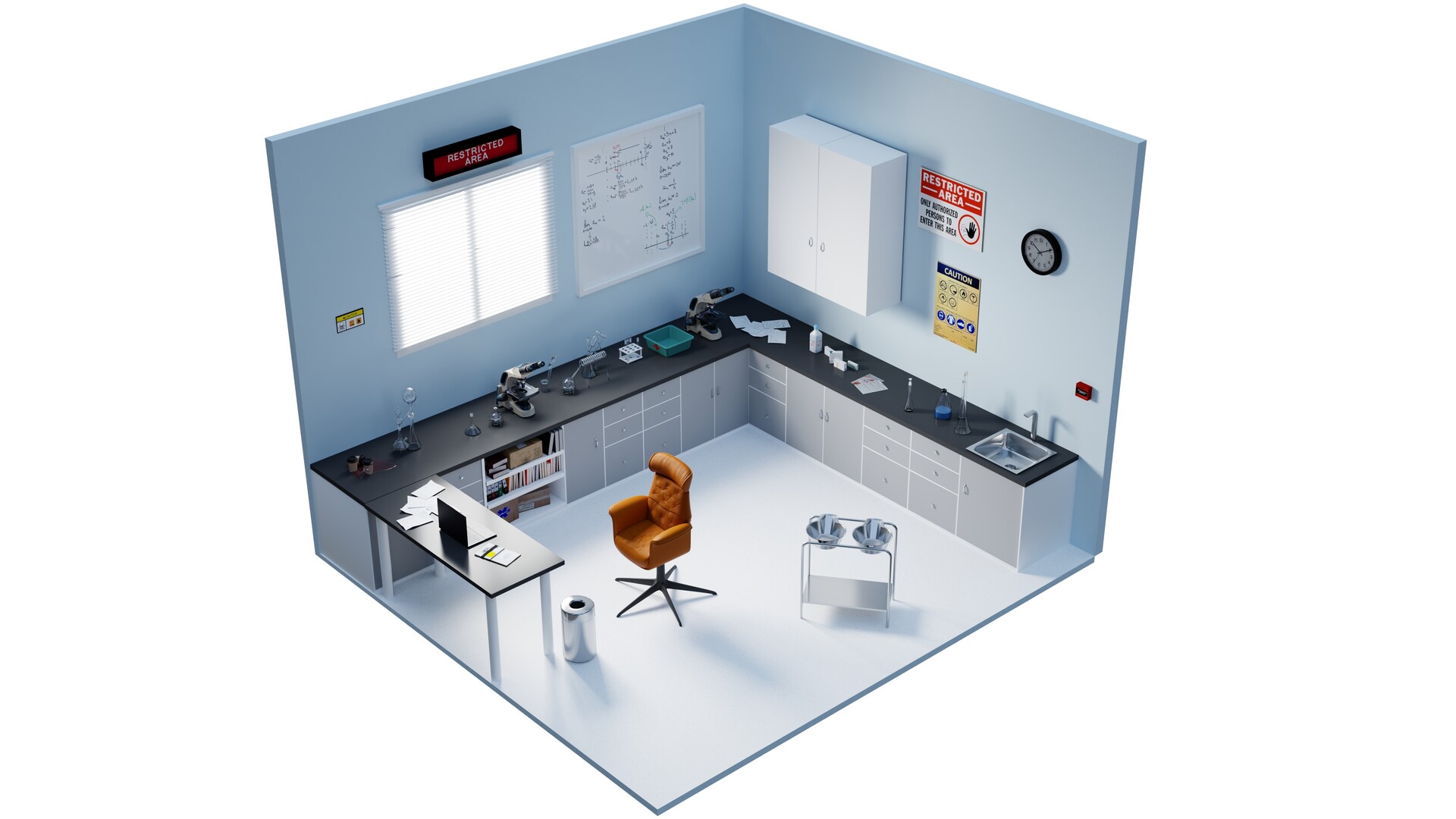 ArtStation - Lab Room Environment Cinematic Render