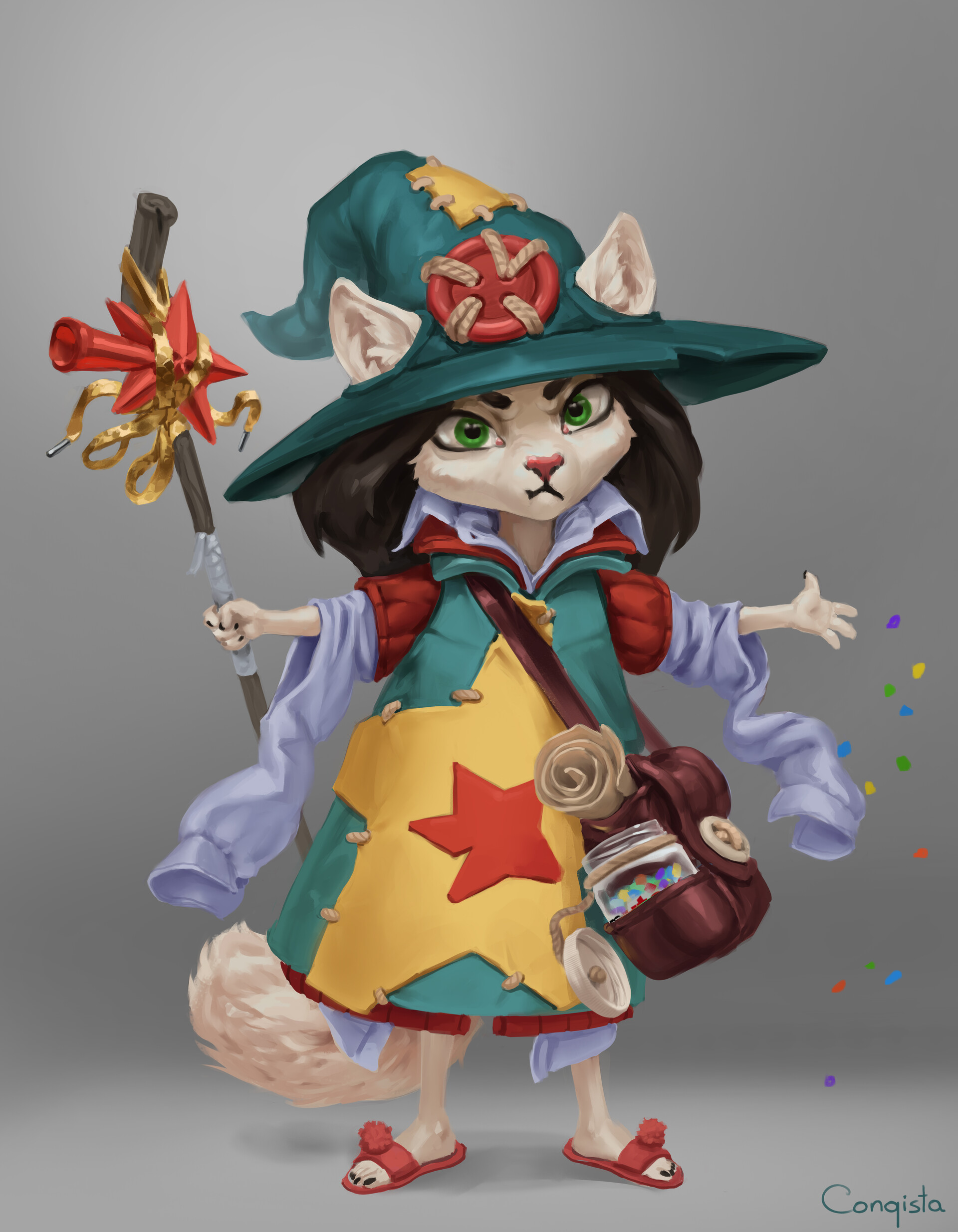 ArtStation - Magic catgirl