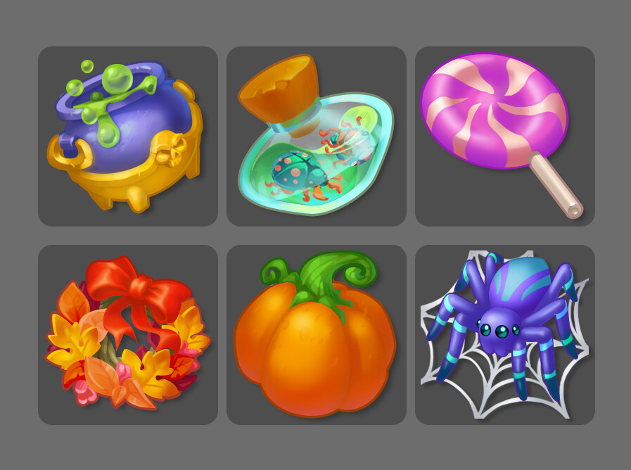 ArtStation - Halloween icons