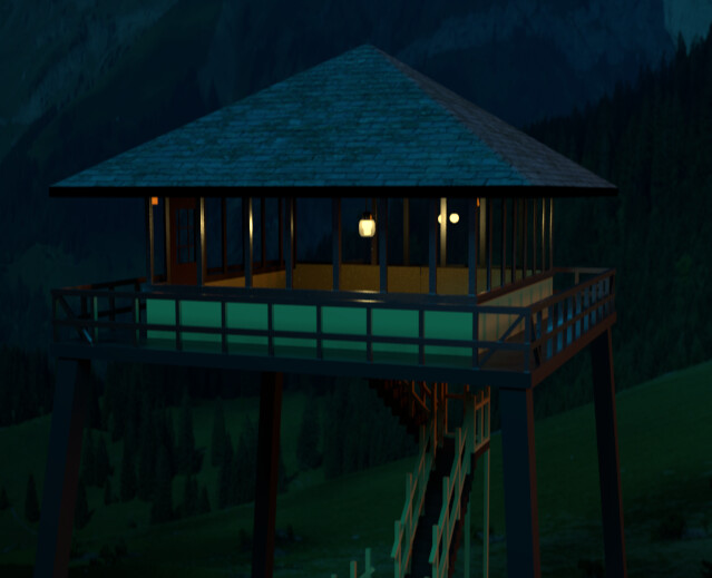 ArtStation - Firewatch Watch tower