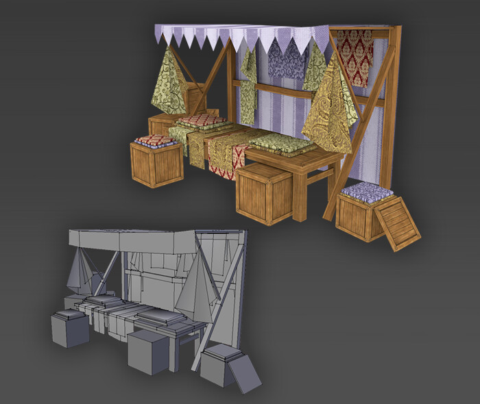 Lauren McKellan - Stylised Market Stalls