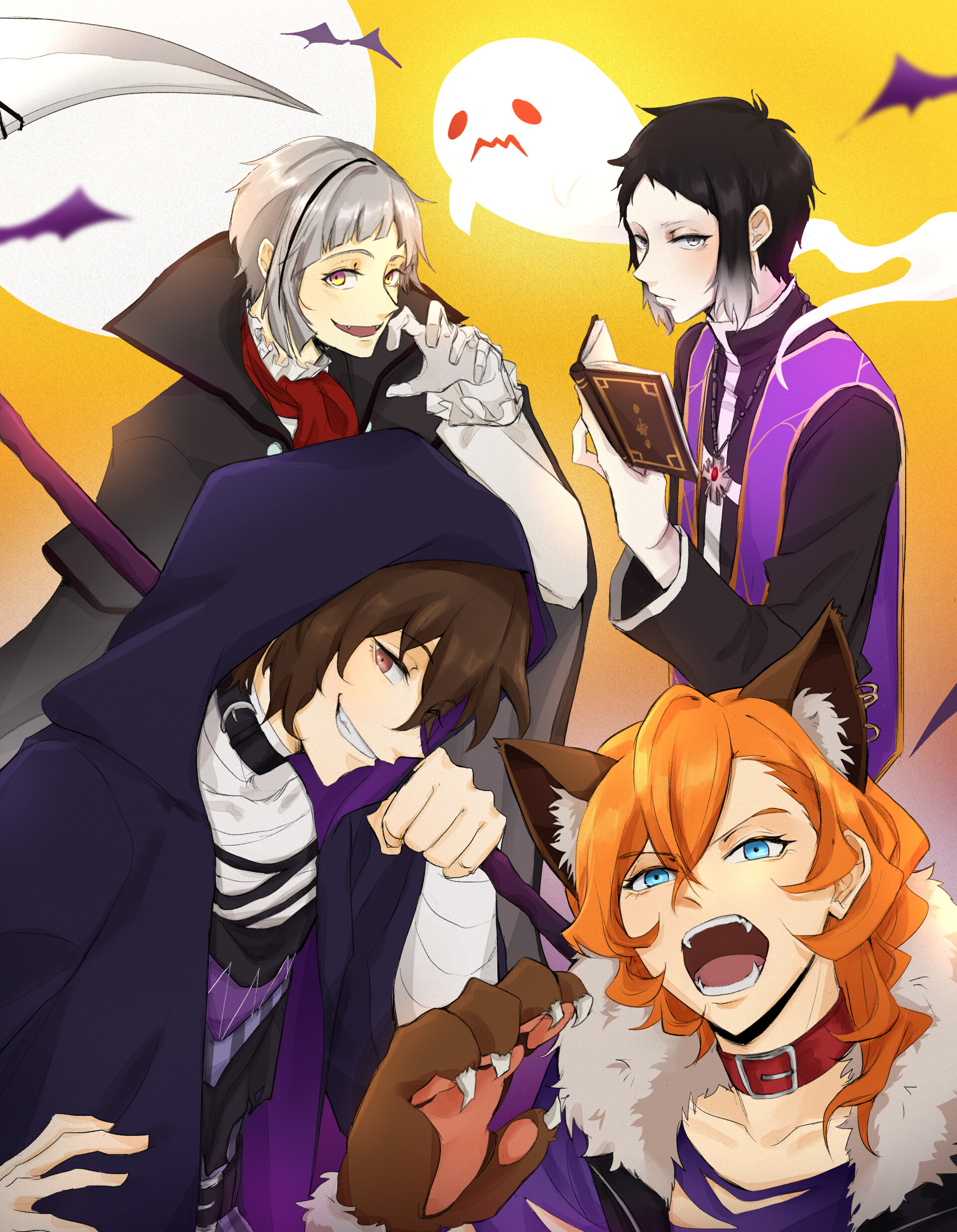 ArtStation - Bungo Stray Dogs - Halloween