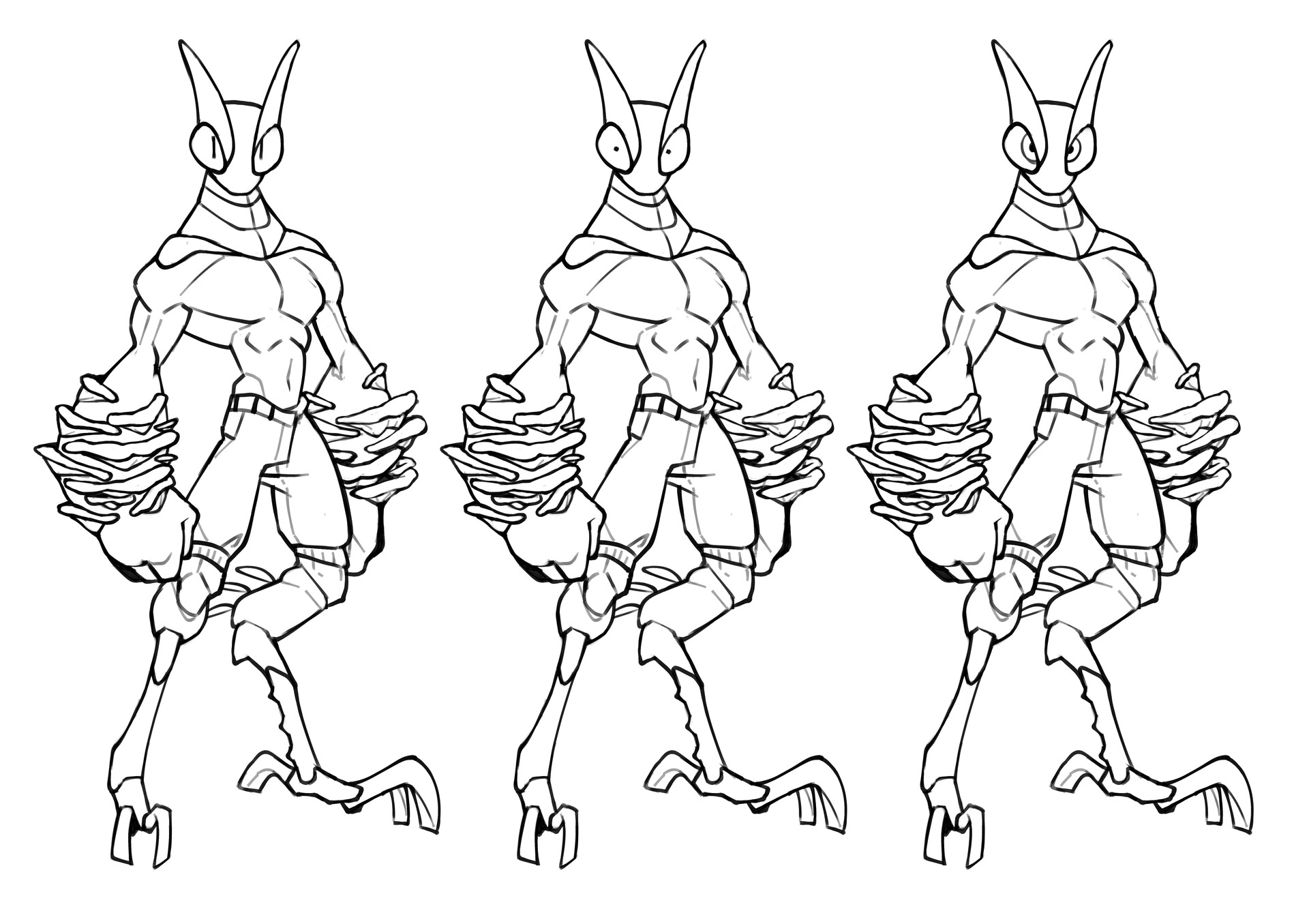 coloring pages ben 10 omniverse crashhopper