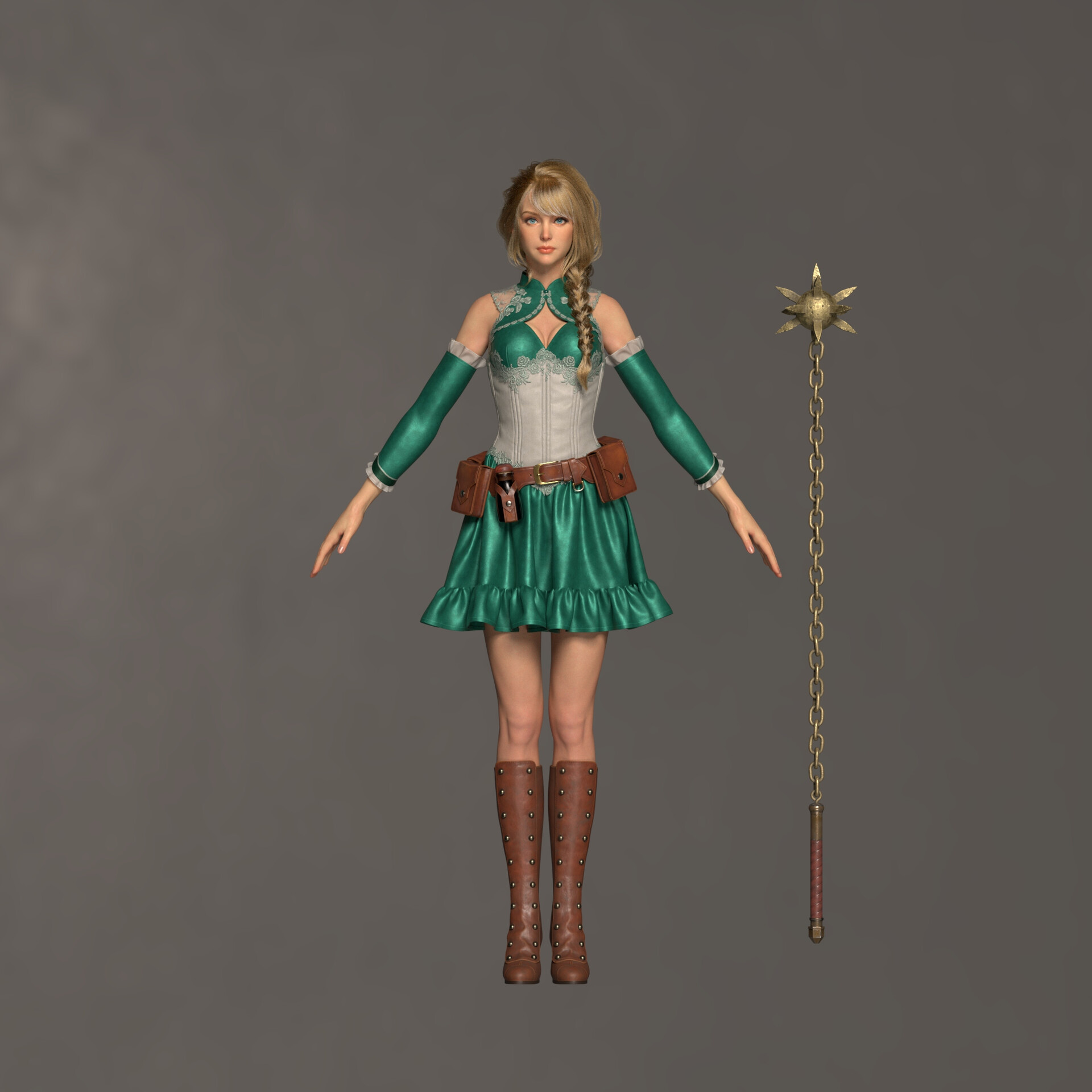 ArtStation - Gentle Female Character—— Full Production of Anna