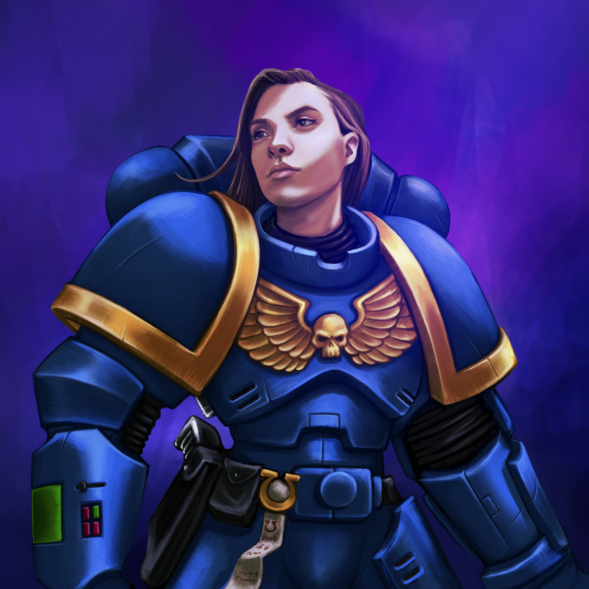 ArtStation - Ultramarine self-portrait