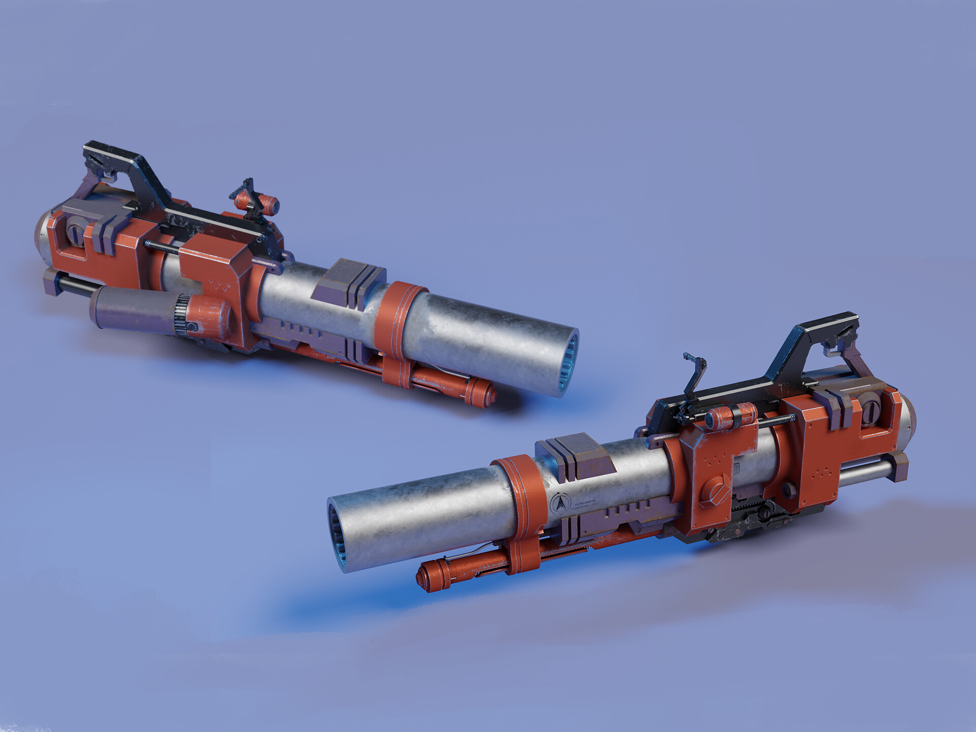 Tejinder Singh - Bazooka Gun 3D modeling, Texturing and Rendering