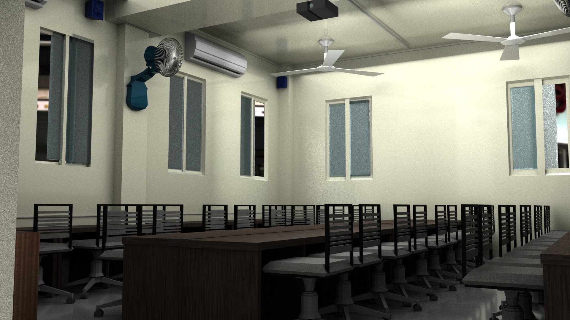 ArtStation - Classroom Interior (Maya)