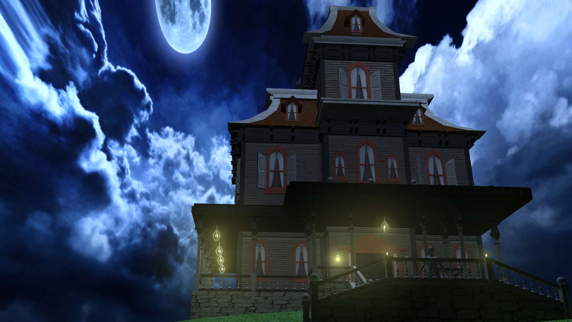 ArtStation - Haunted House - Exterior Model