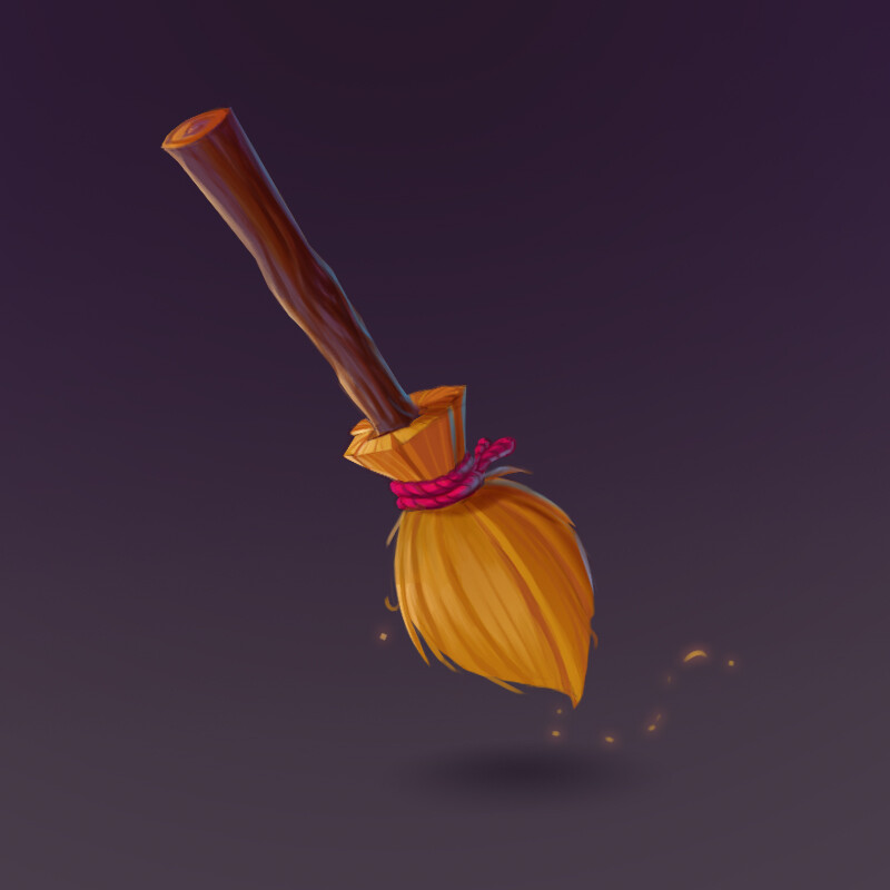 ArtStation - Gaming Icon (Magical Broom)