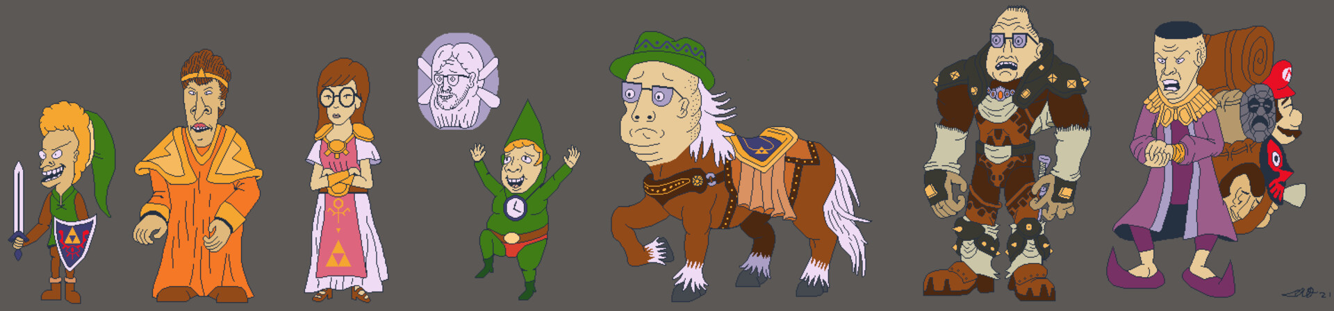 ArtStation - The Legend of Daria: Beavis and Butthead X Zelda design ...