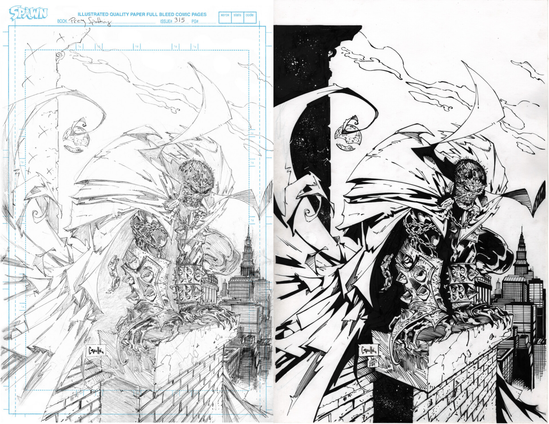 ArtStation - Inking sample over Greg Capullo