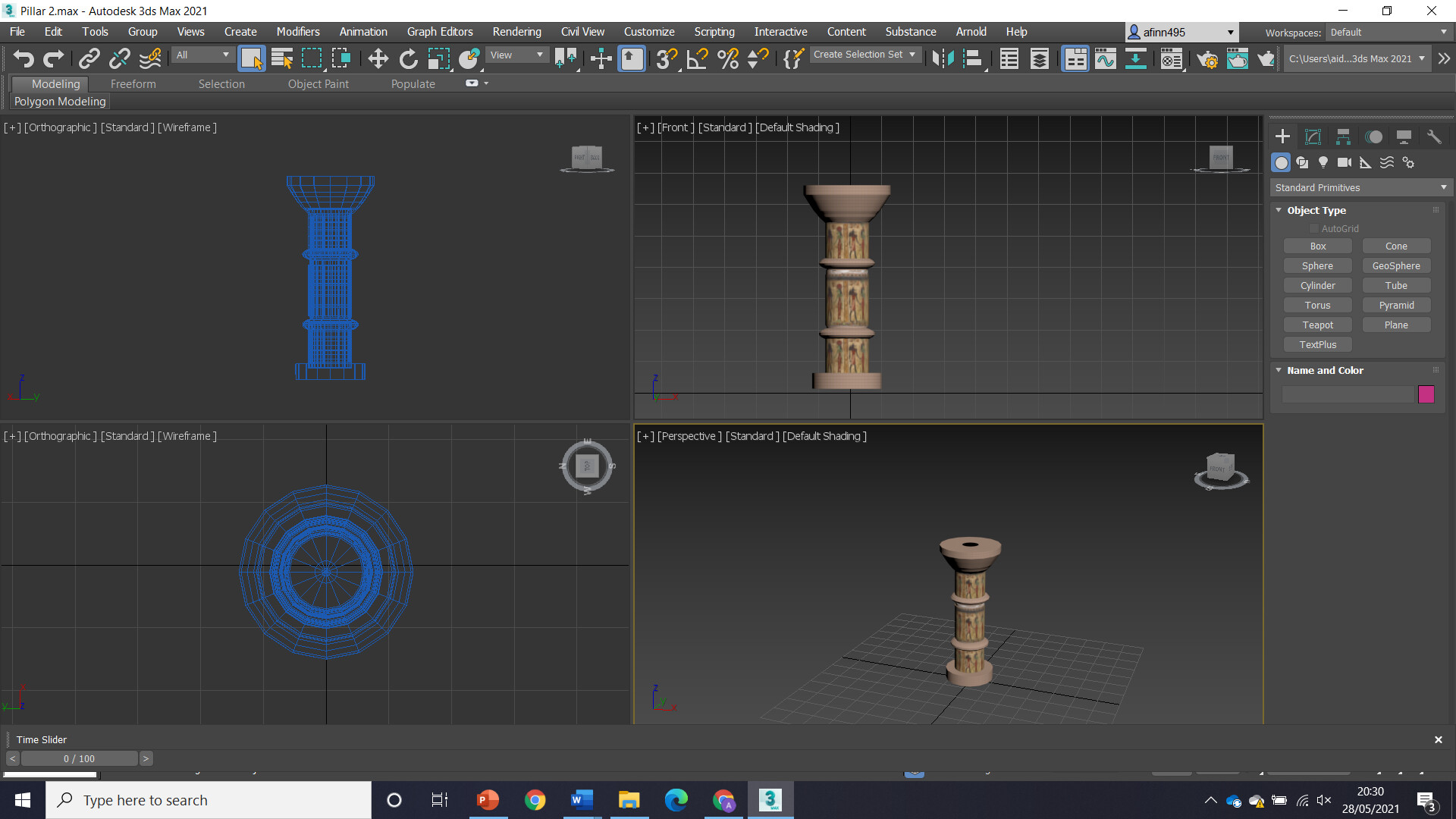 ArtStation - 3Ds Max Pillar