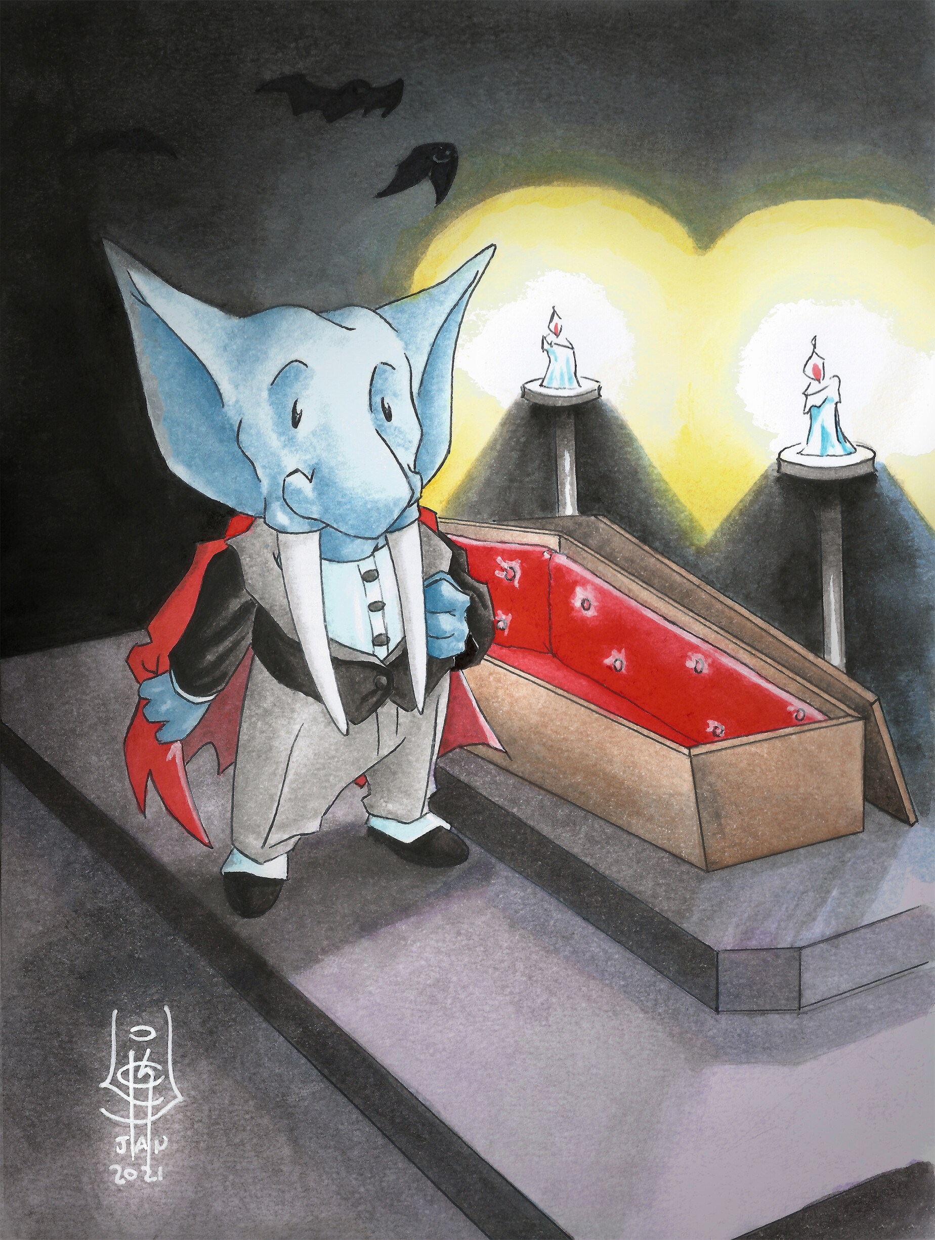 ArtStation - Ernest, le Vampire