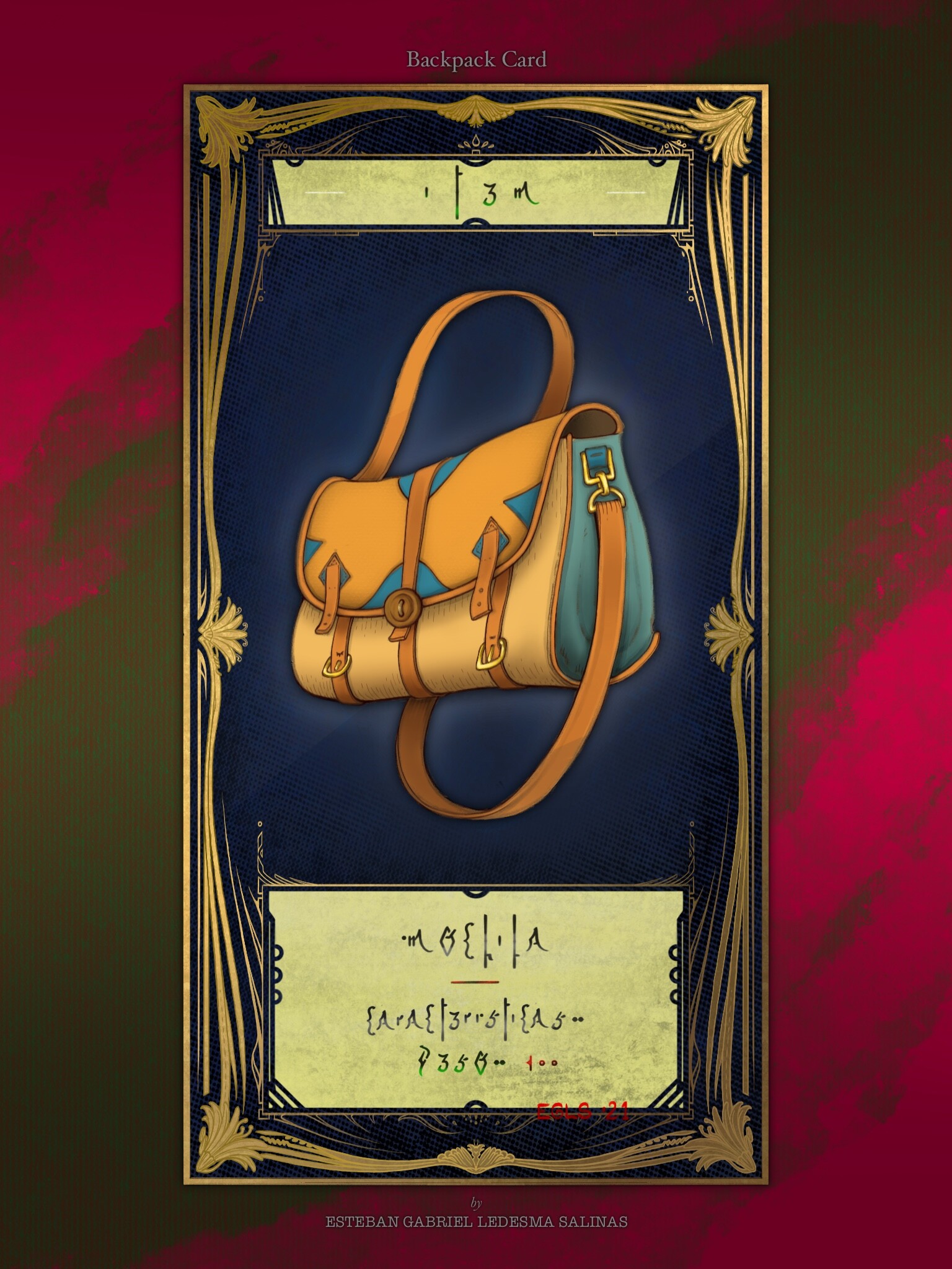 ArtStation - Bag concept card