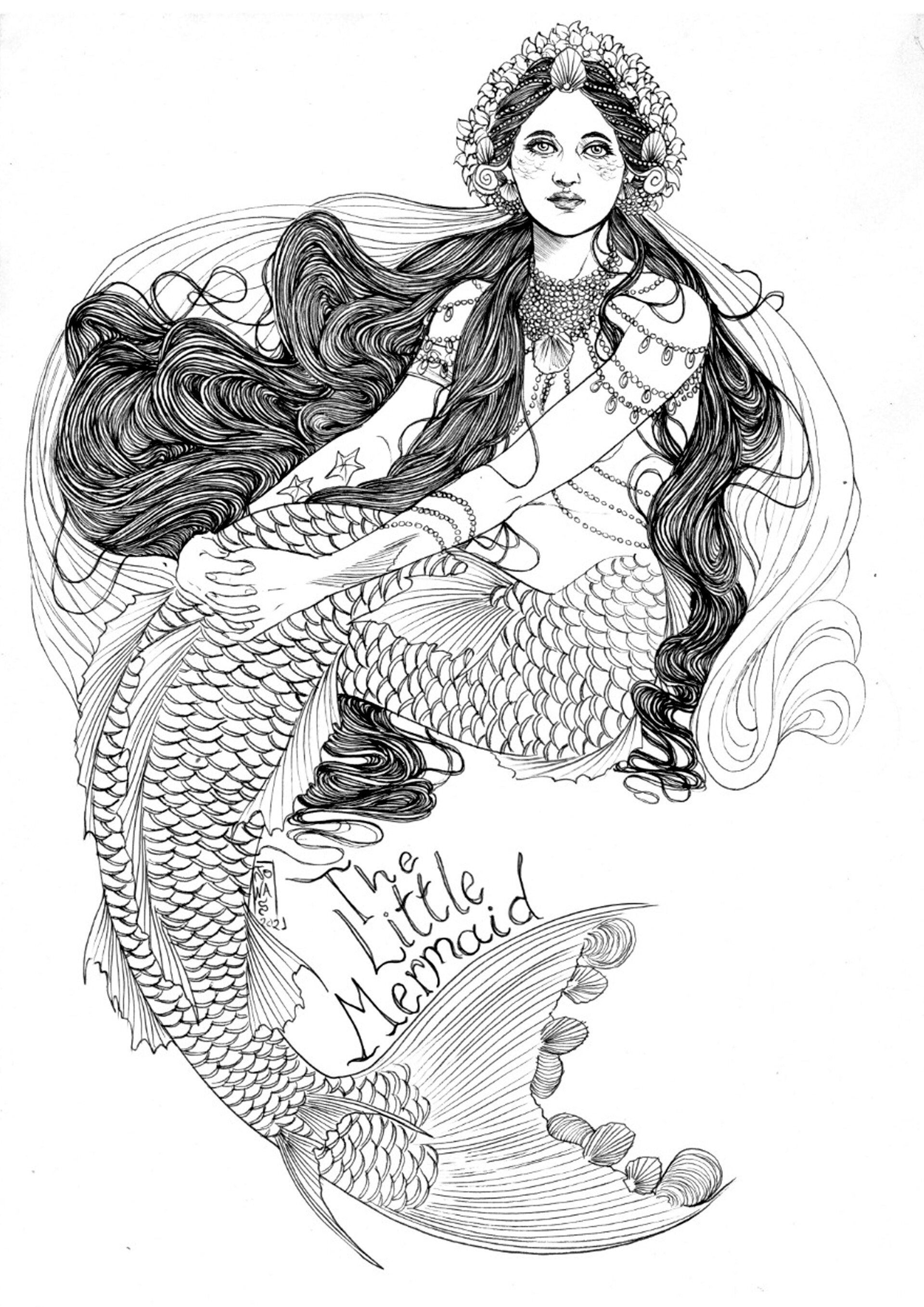 ArtStation - #Mermay day 28 A sneak peak of my upcoming Hans Christian ...