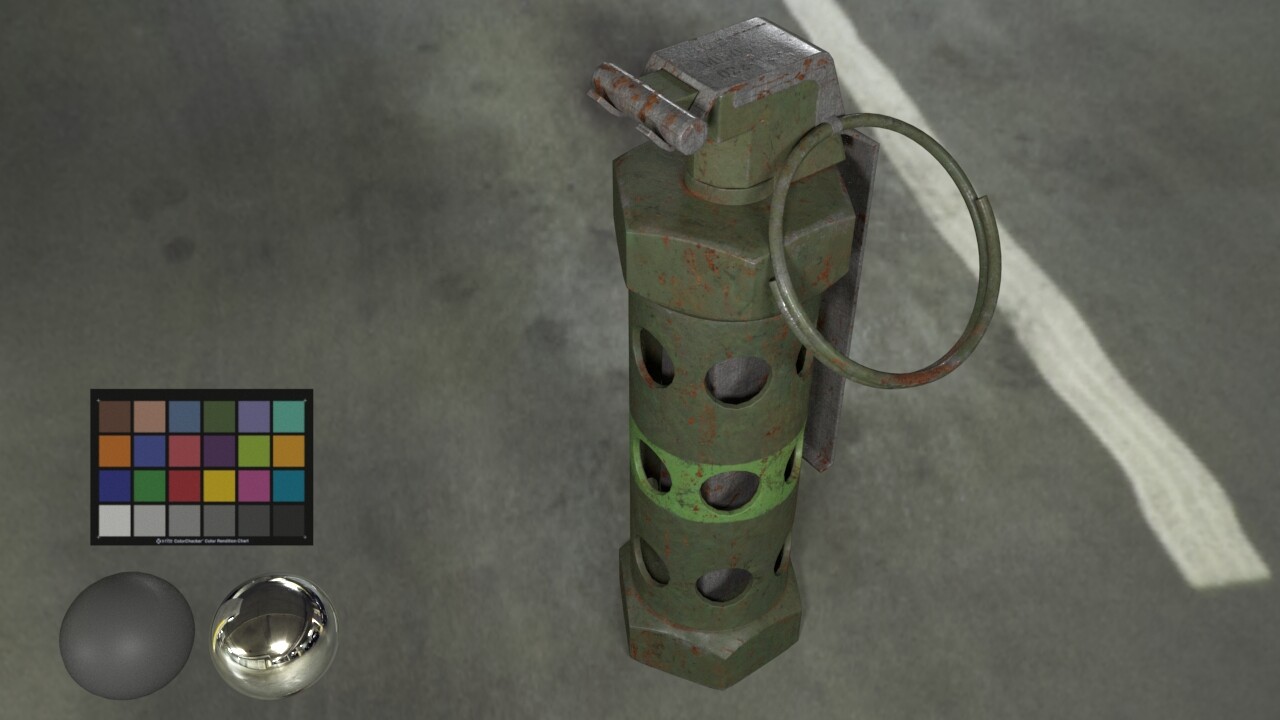 ArtStation - Grenade Texturing TTTC foundation assignment