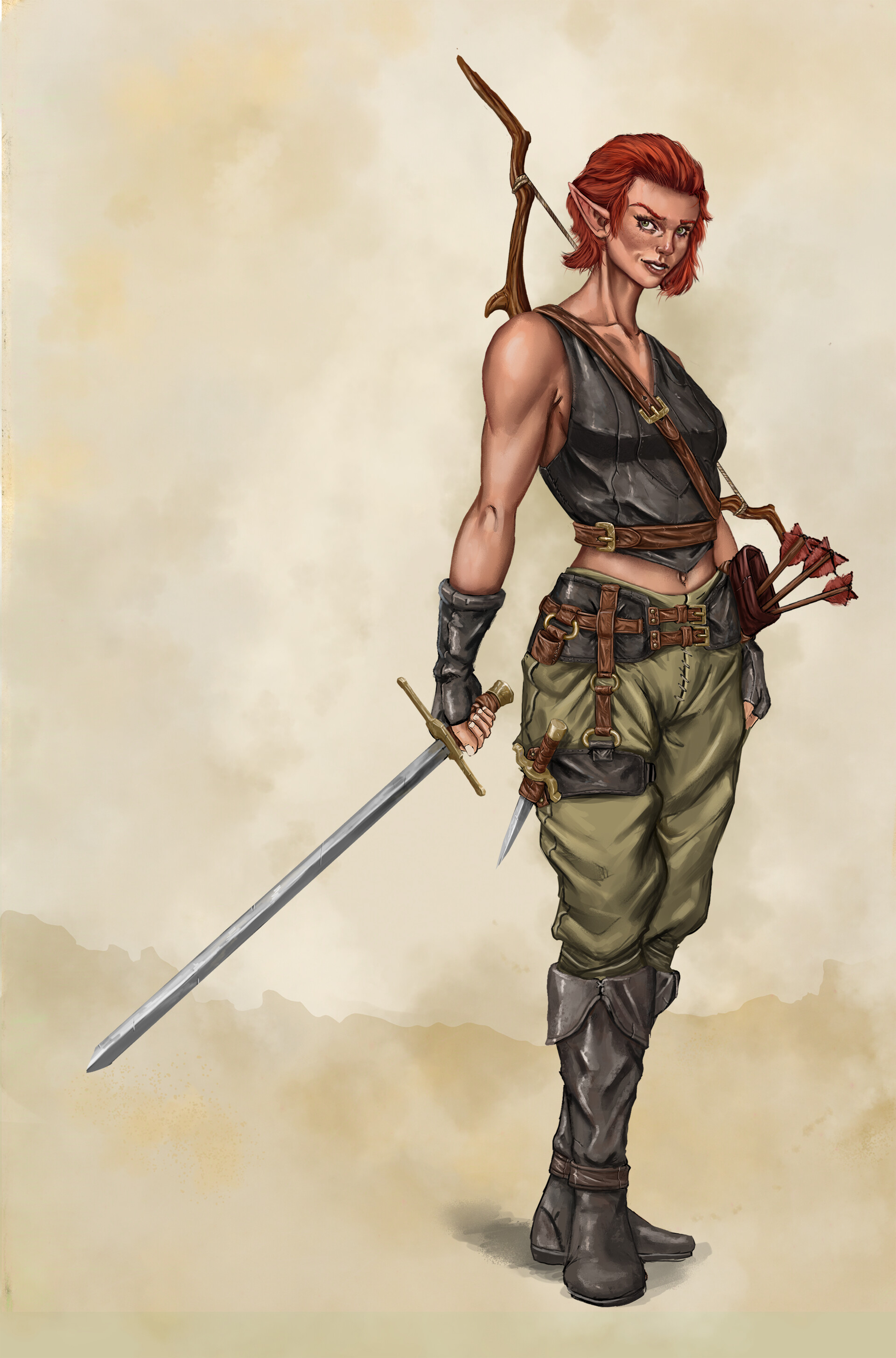 ArtStation - elf ranger character desing