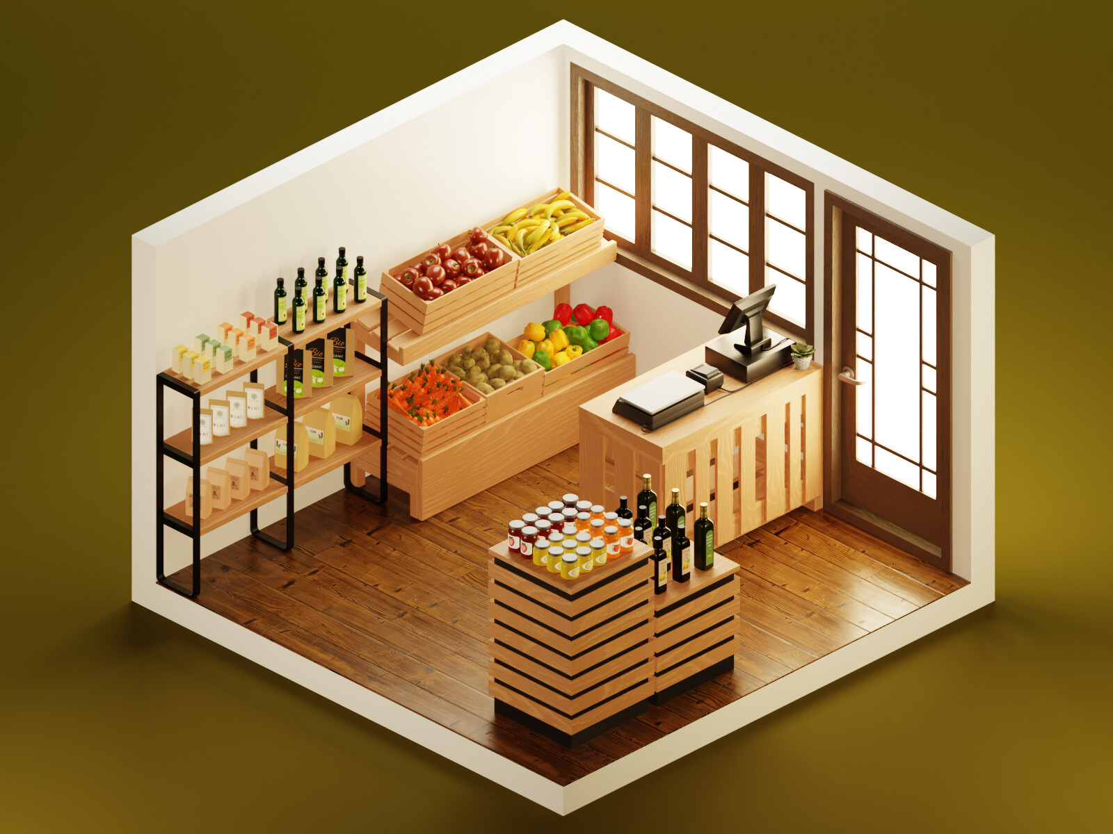 ArtStation - Isometric Market