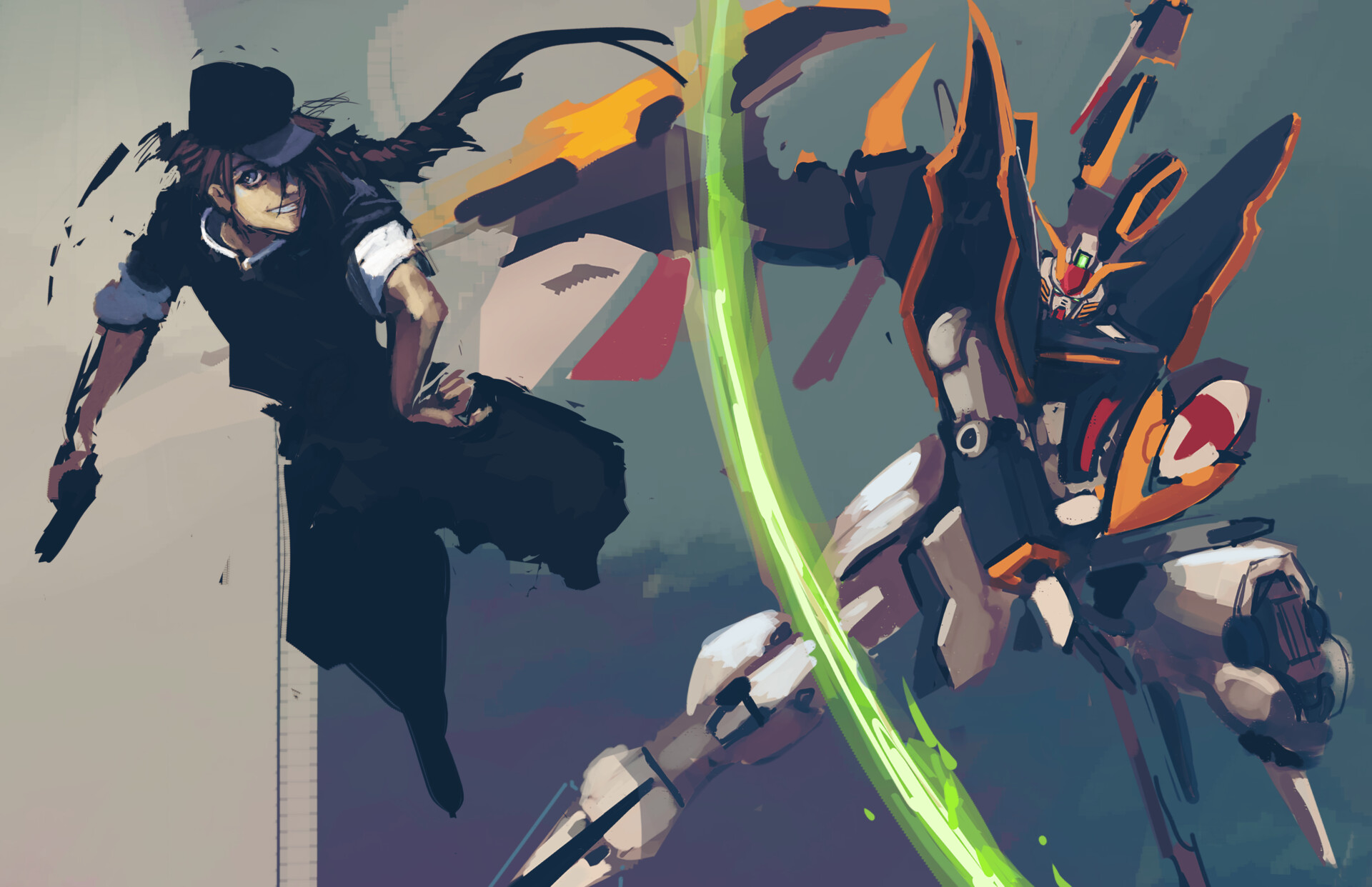 ArtStation - WIP Deathscythe EW (roussette unit)