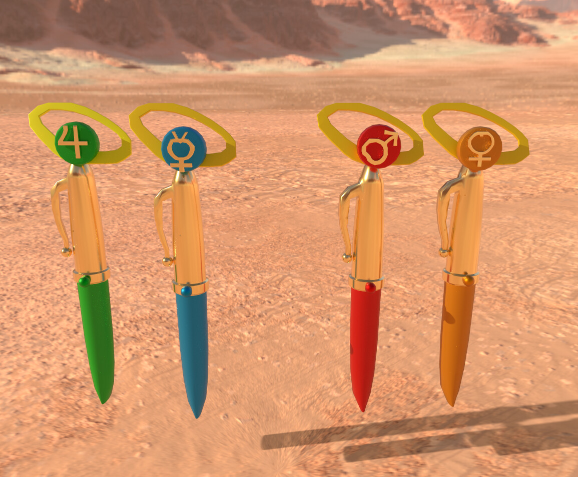 ArtStation - Sailor Scouts Transformation Pens