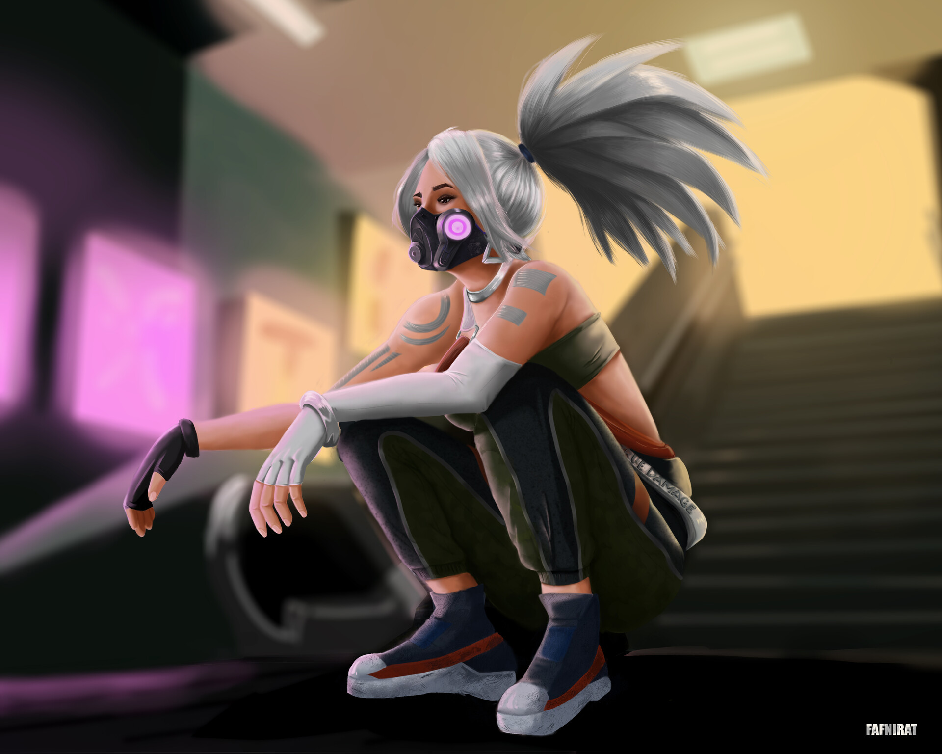 ArtStation - Akali TRUE DAMAGE- Fanart