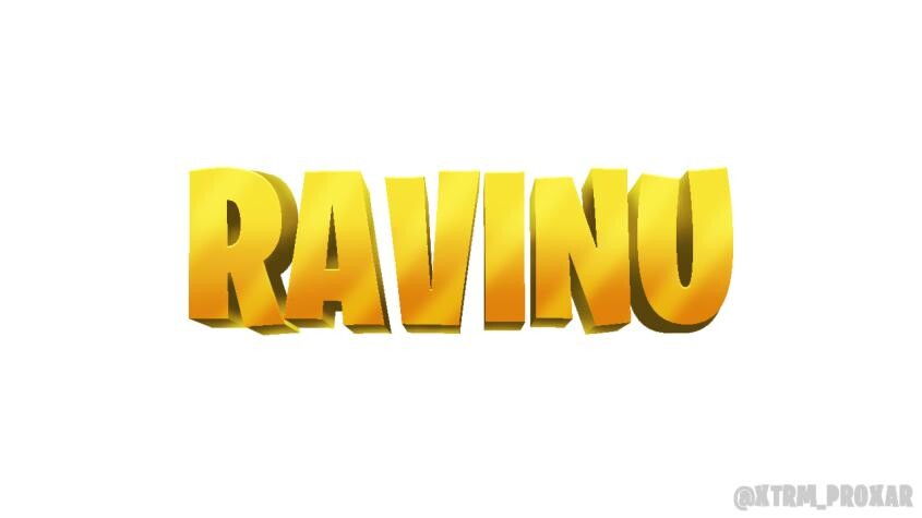 ArtStation - "RAVINU" 3D Text (Photoshop)