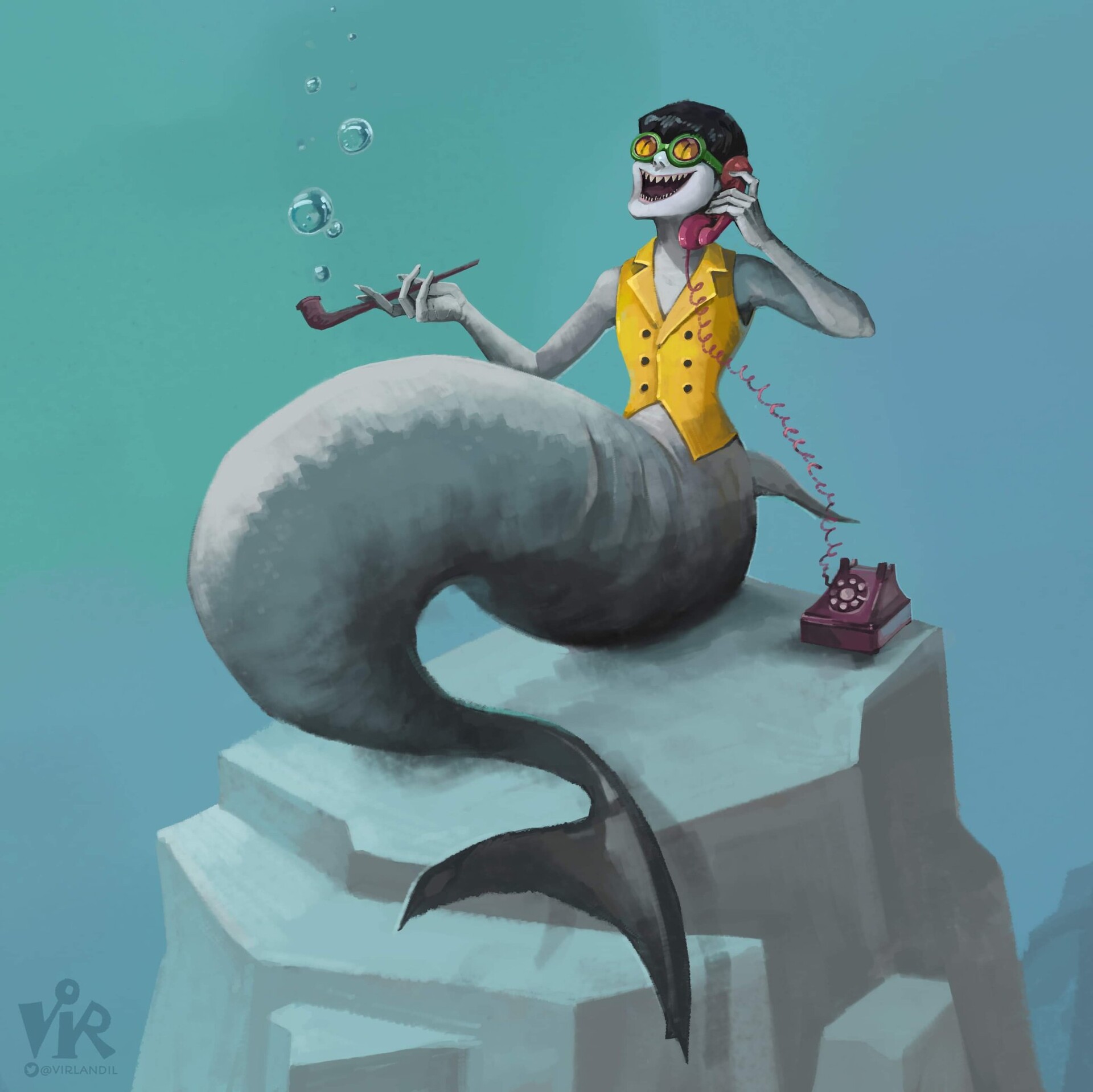 ArtStation - Shark fashion designer