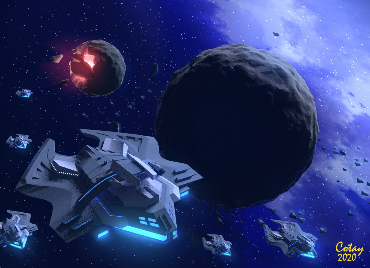 ArtStation - SpaceShip Render