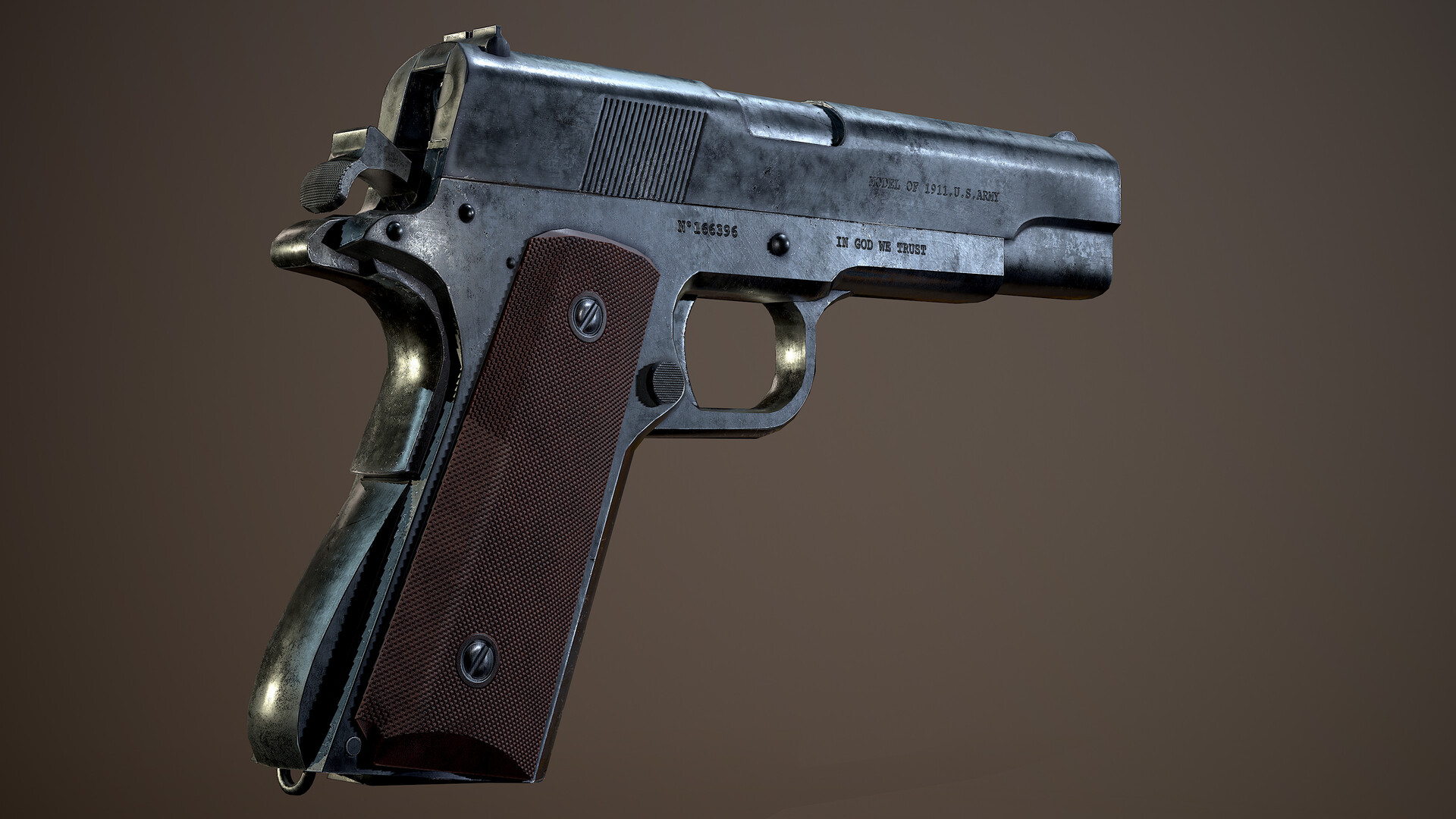 Kévin Ea - M1911 3D Weapon Game engine ready