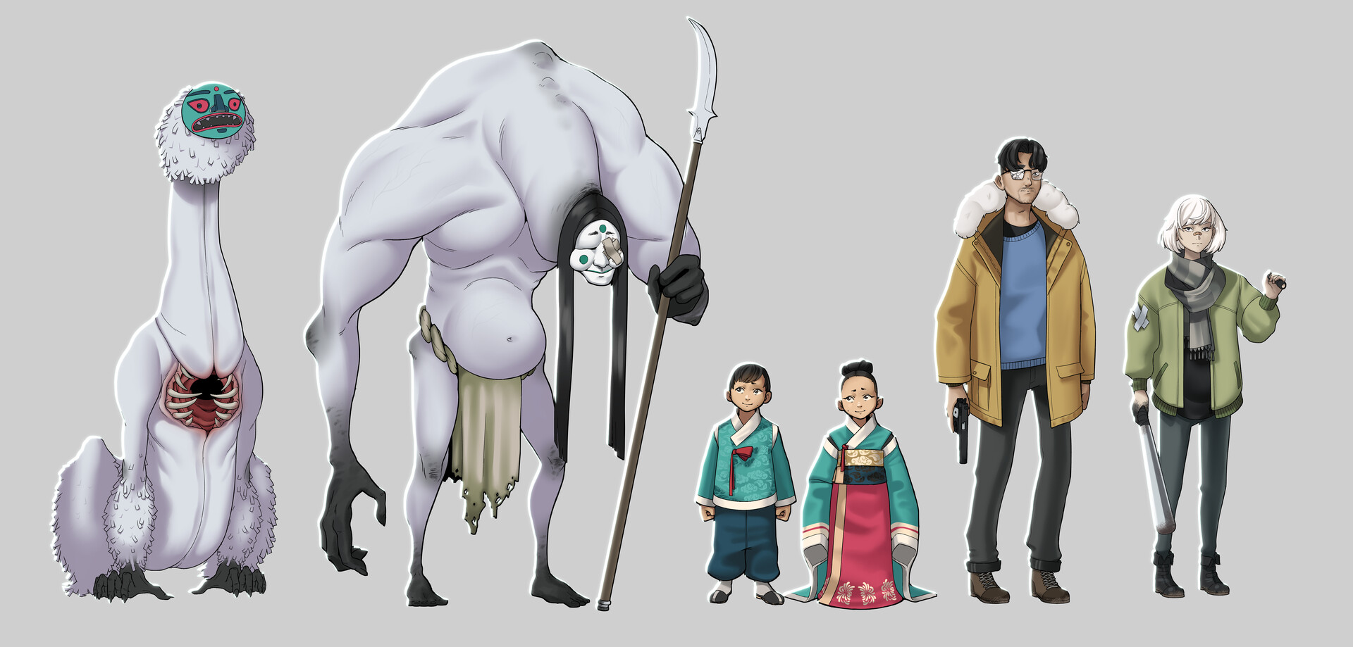 ArtStation - Survival Horror - Character Designs