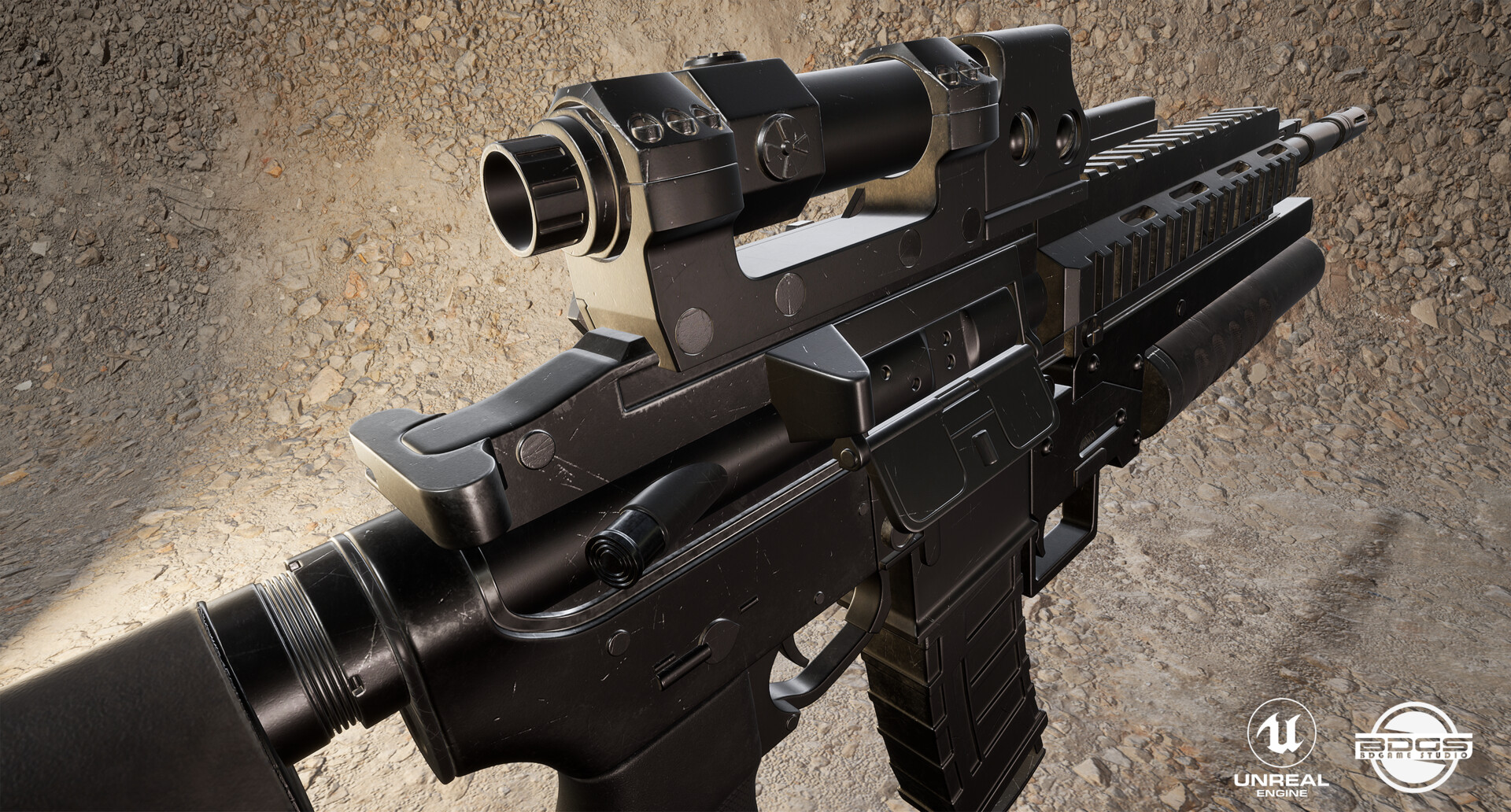 BDGAME STUDIO - M416 Assault Rifle [Real Time]