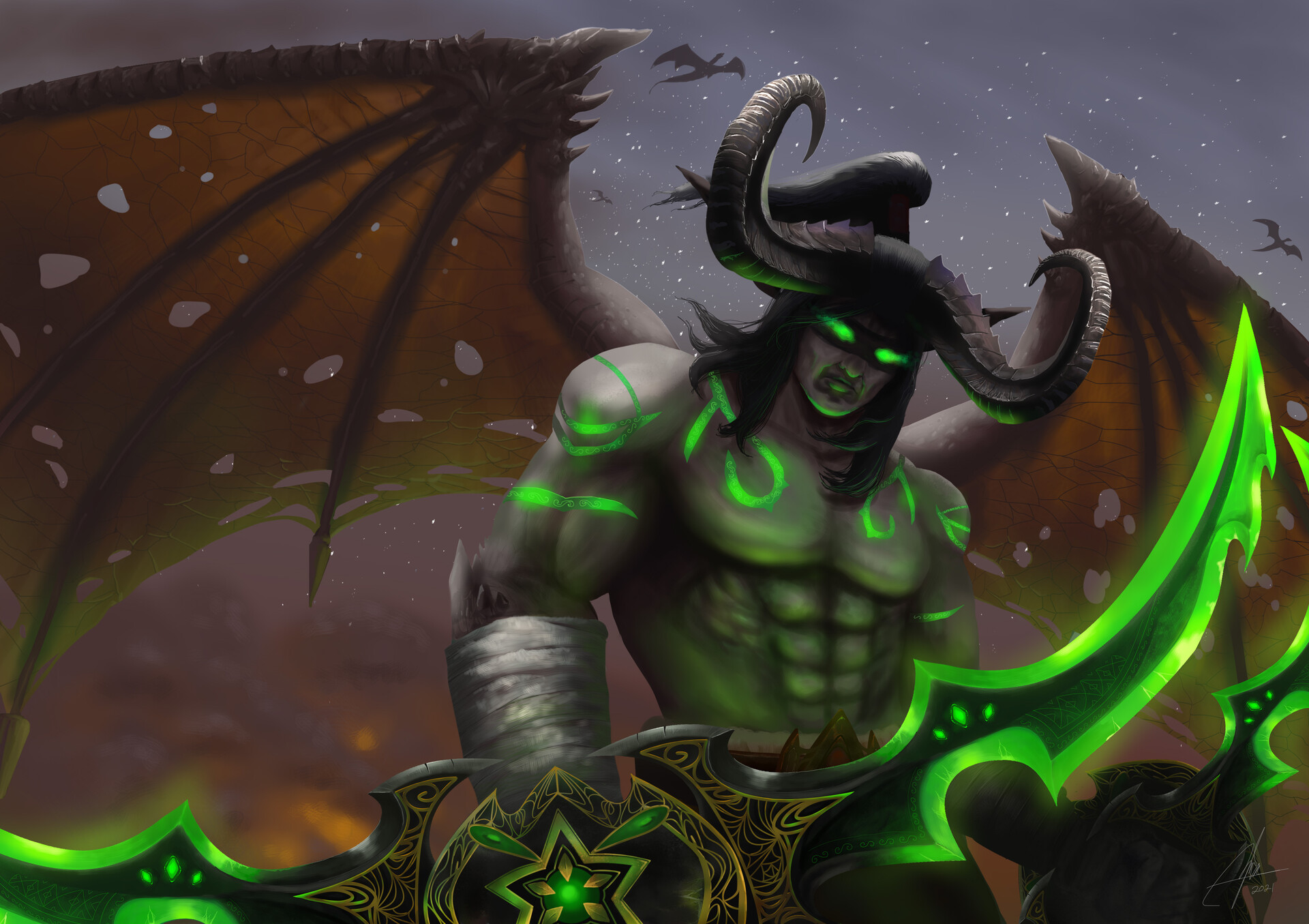 ArtStation - Illidan Stormrage