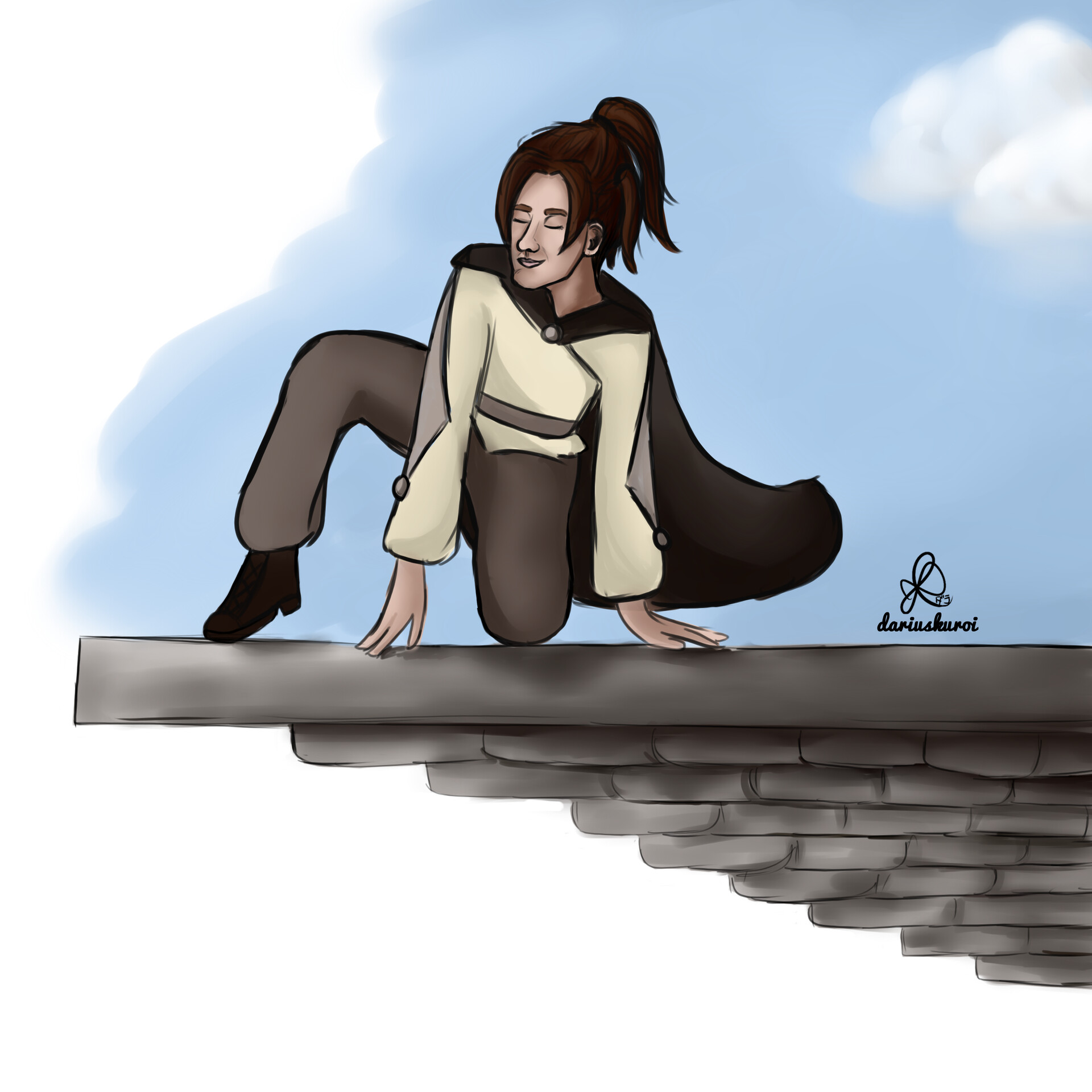 ArtStation - Redrawing Scapa's sketch