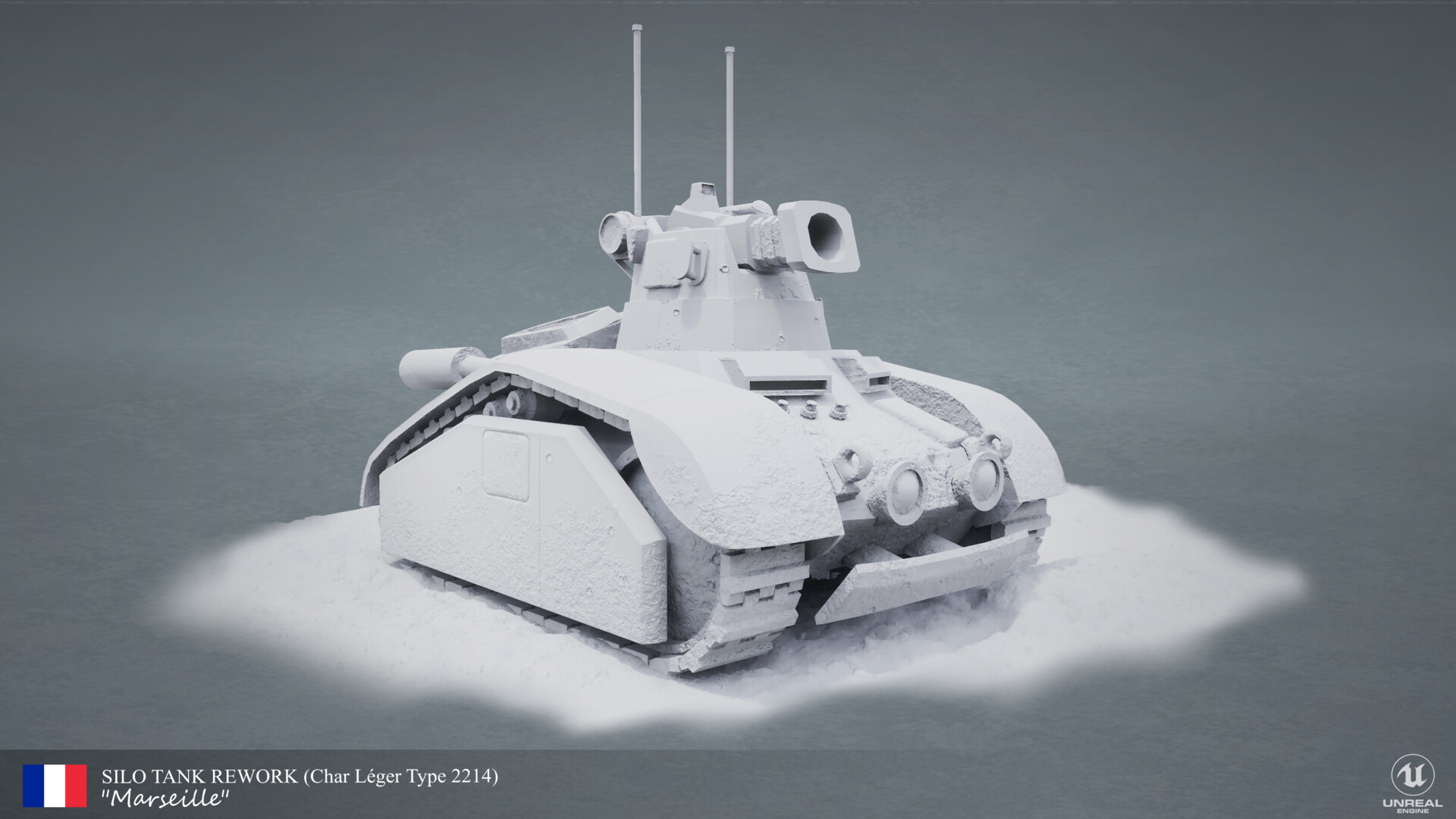 Maxim Van Daele - SILO TANK Overhoal (aka Char Léger 2214) "Marseille"