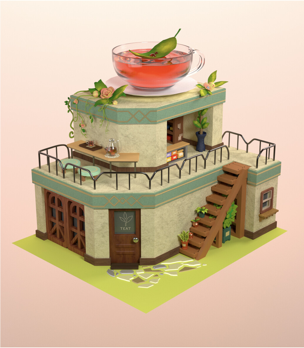 ArtStation - Tea house