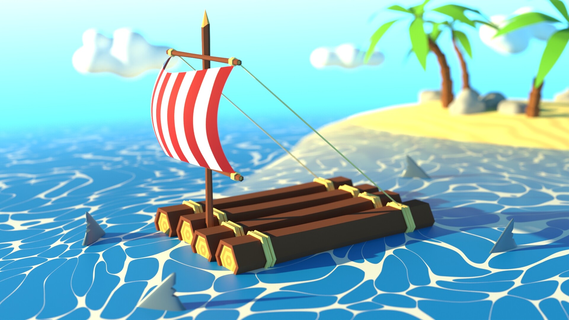 ArtStation - The Pirate Raft