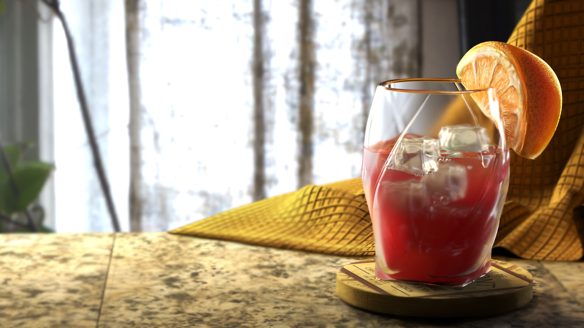 ArtStation - Realistic Cup and Fruit Model