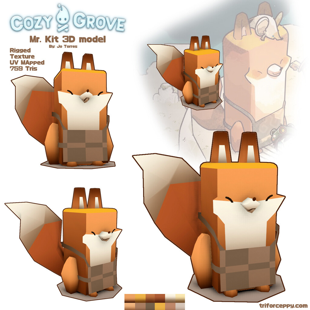 ArtStation - Mr. Kit 3D Model