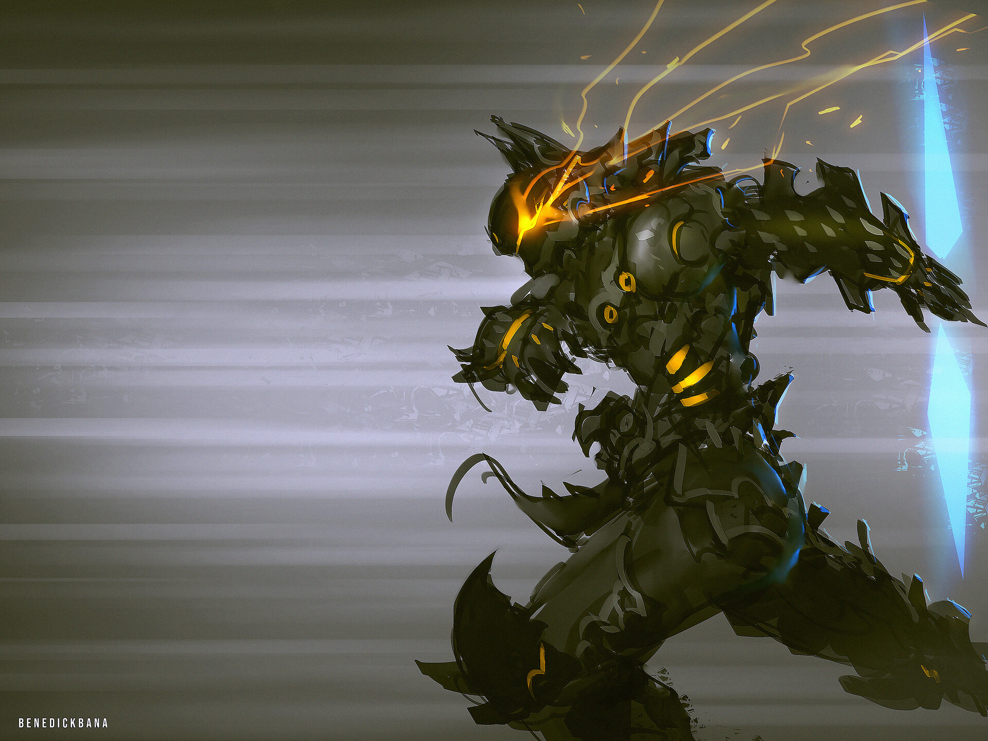 ArtStation - Darkfall Dragoon Attack