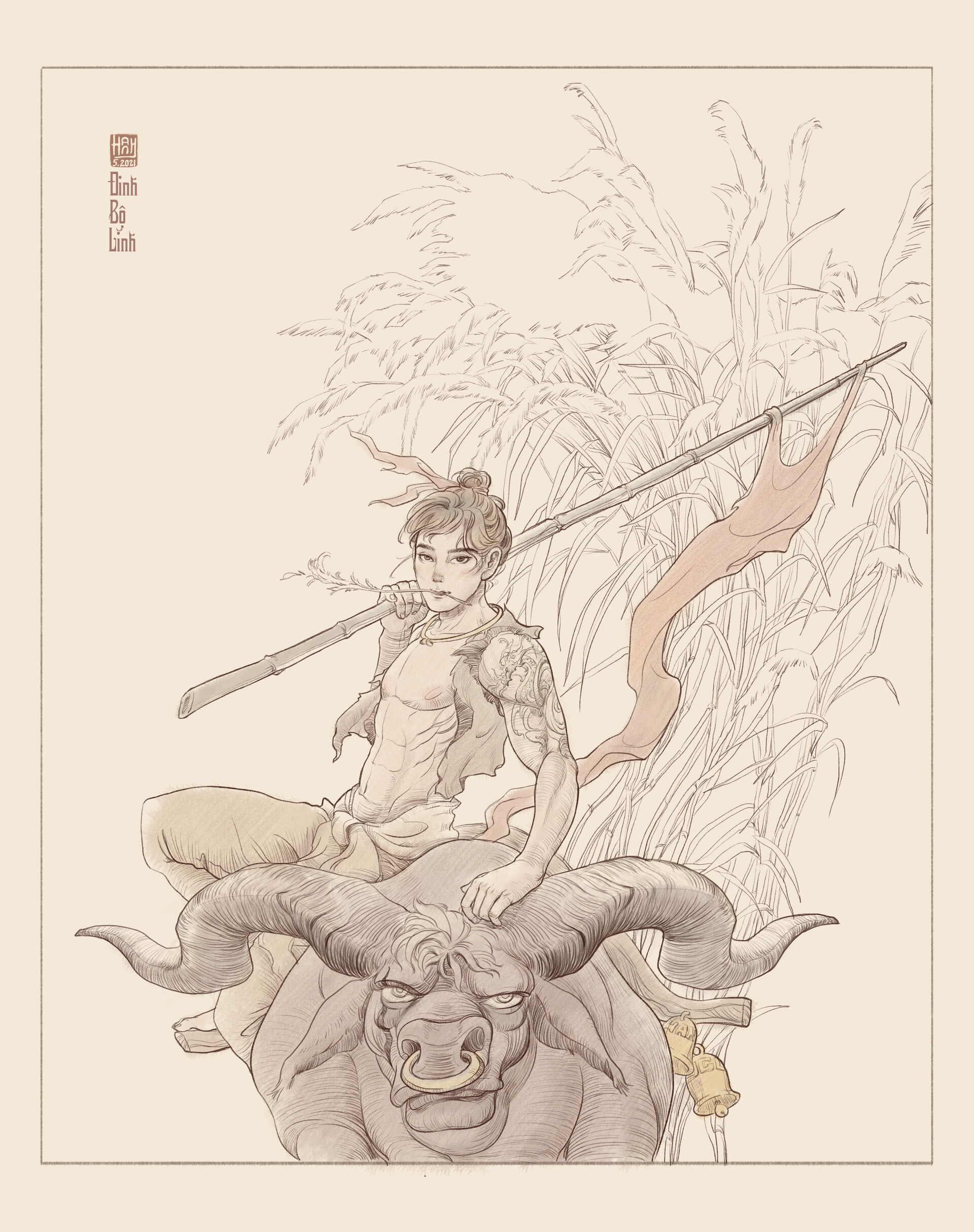 ArtStation - Vietnam's legendary emperor