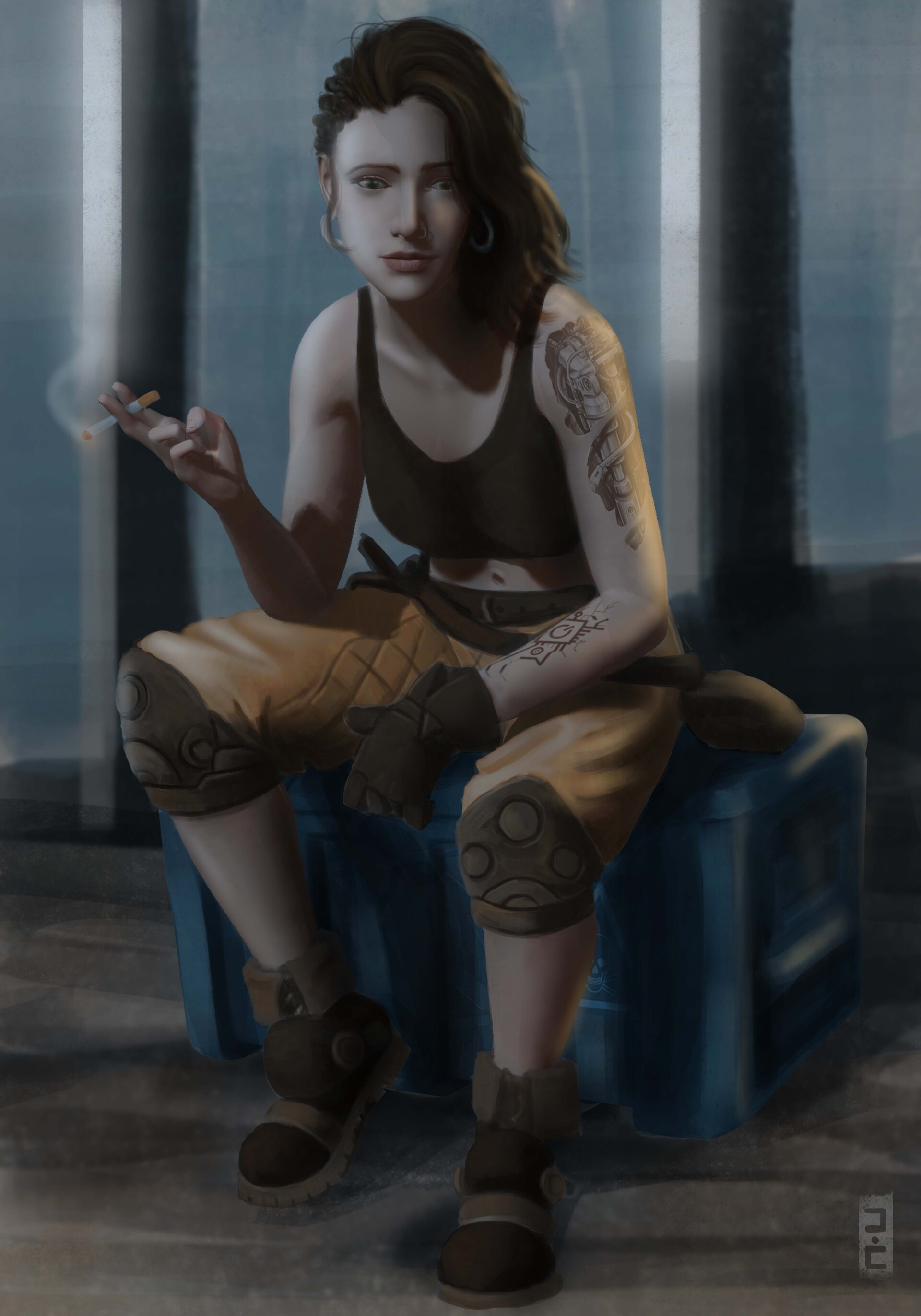 ArtStation - Chacactere Design Mechanic Girl