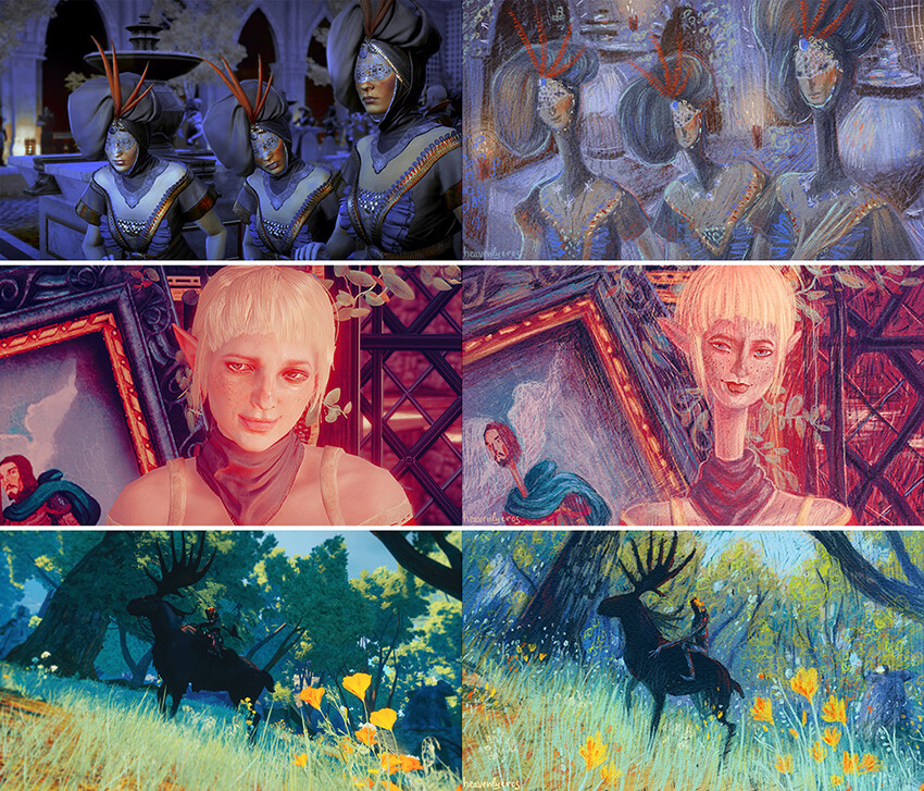 ArtStation - Screenshot redraws