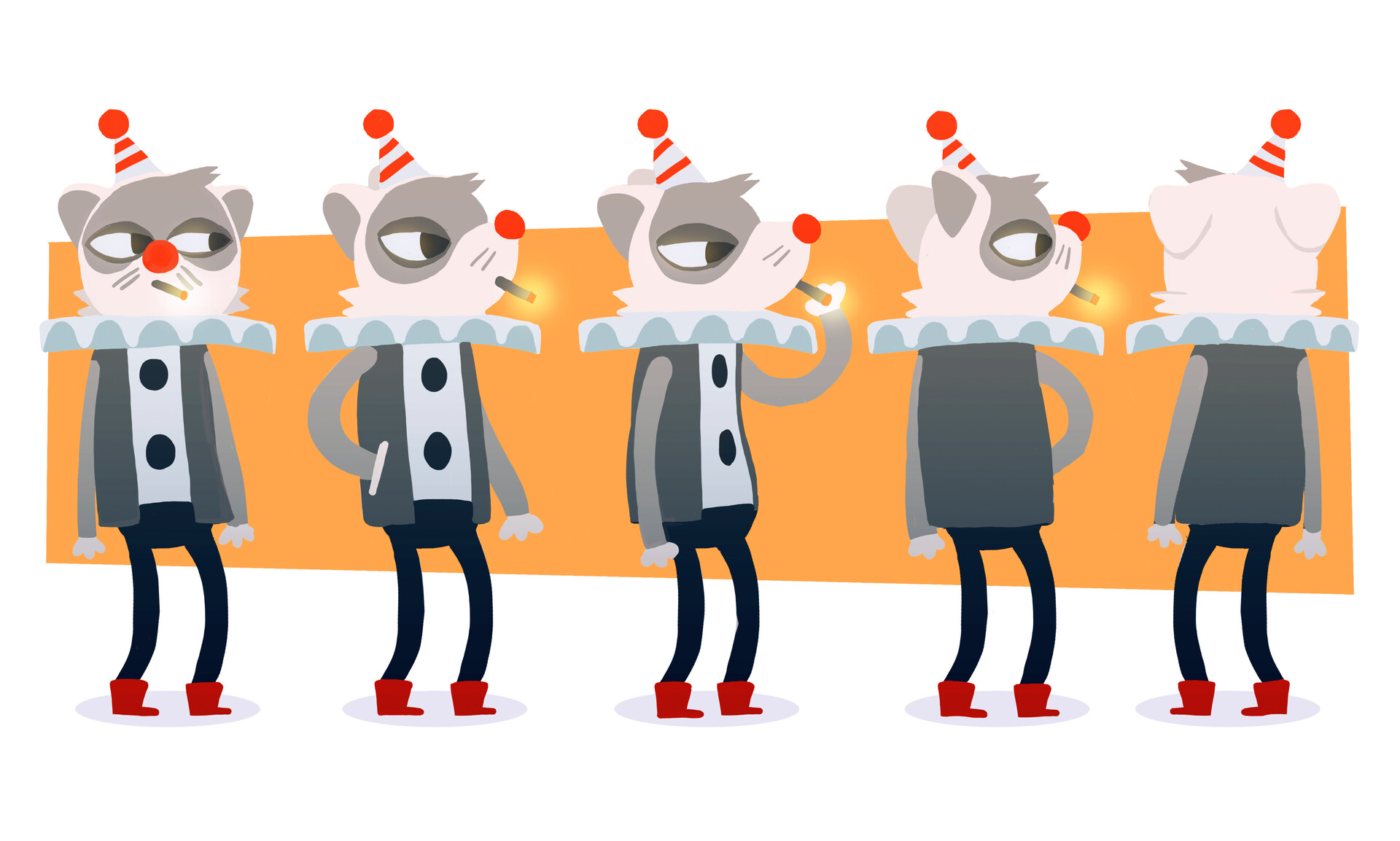 how to draw night in the woods style