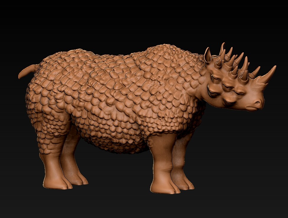ArtStation - Alien rhino design